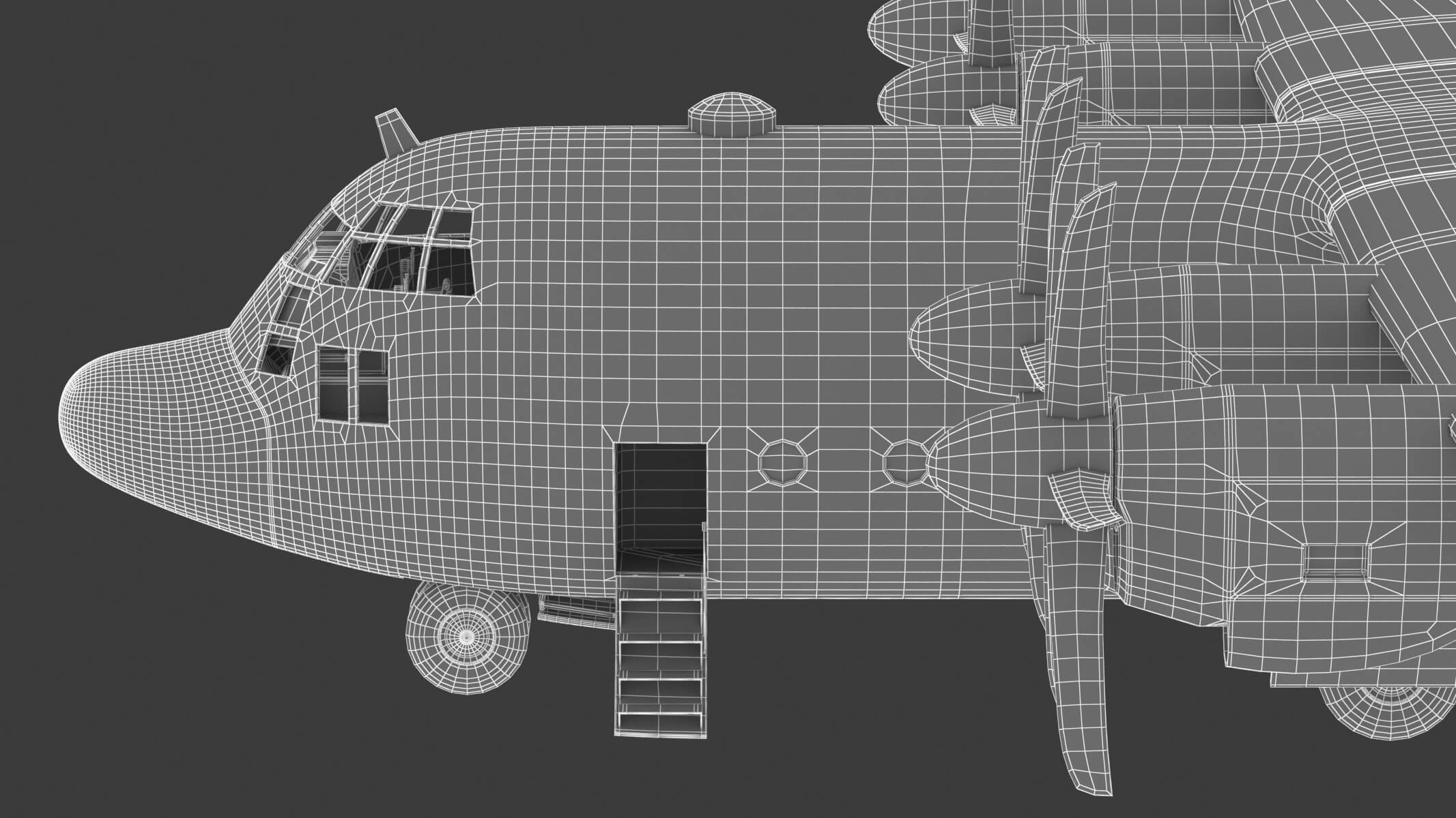 Lockheed C-130 Hercules 3D Model by frezzy