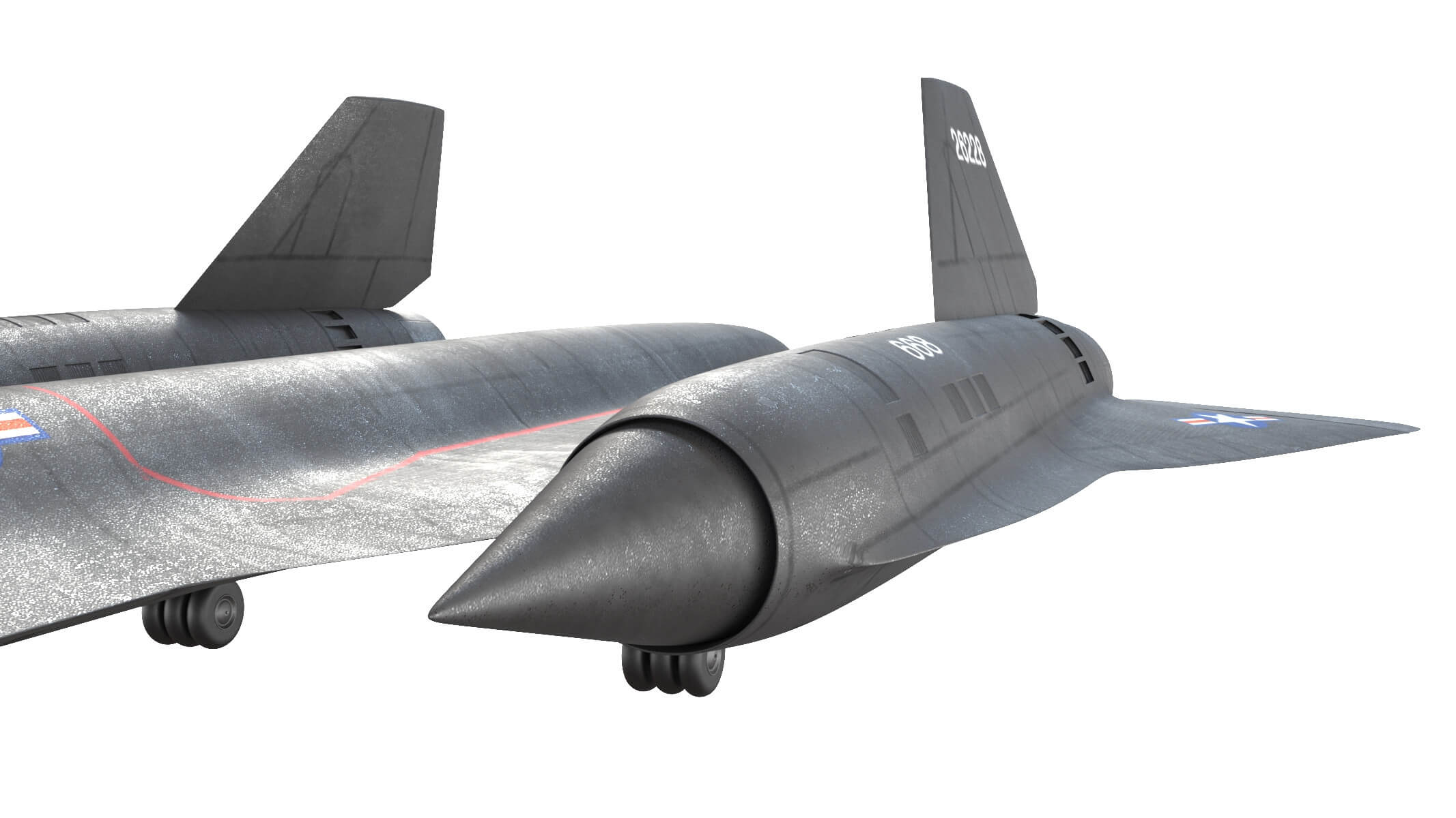 Lockheed SR-71 Blackbird 3D Model by frezzy
