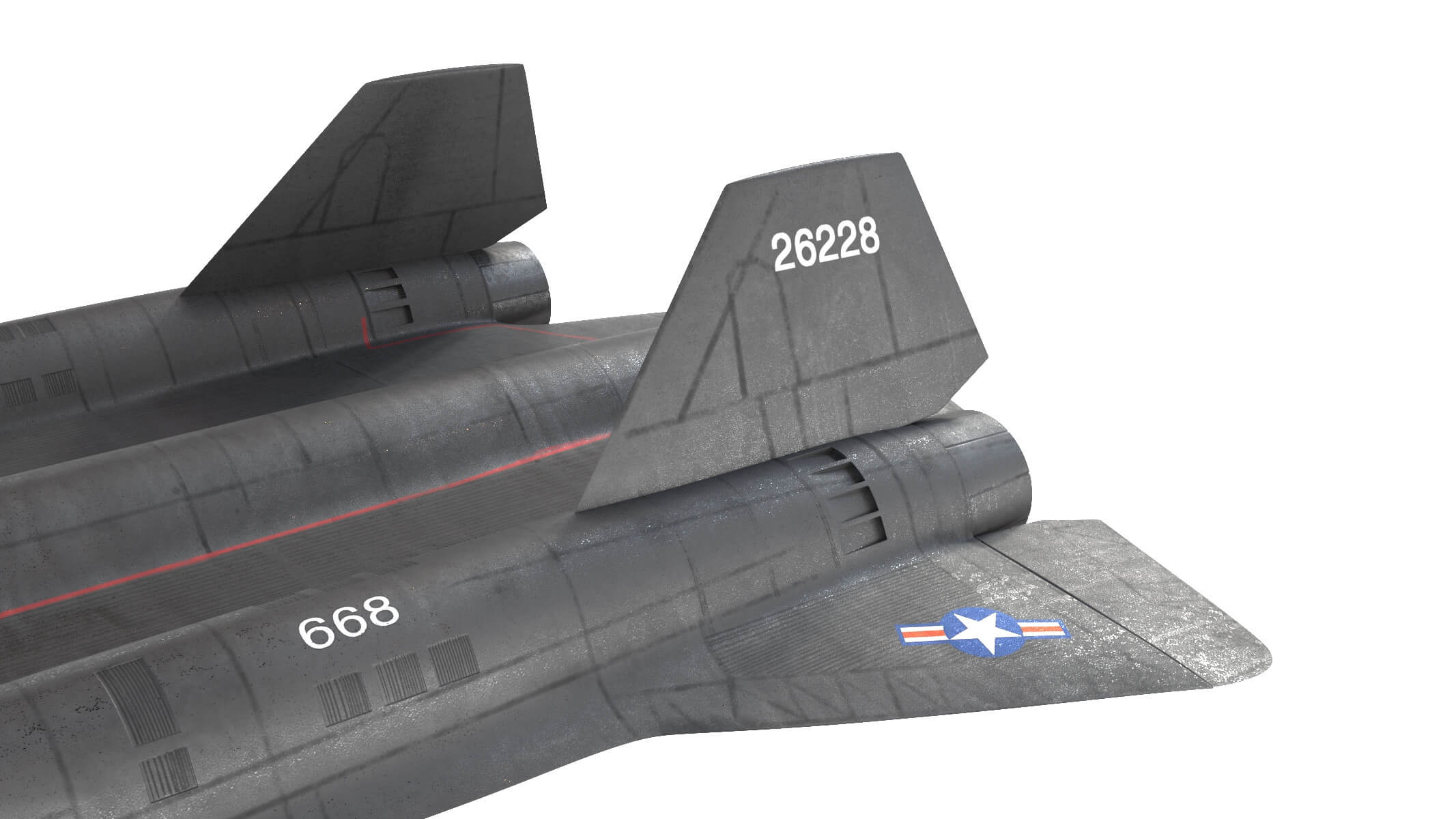 Lockheed SR-71 Blackbird 3D Model by frezzy