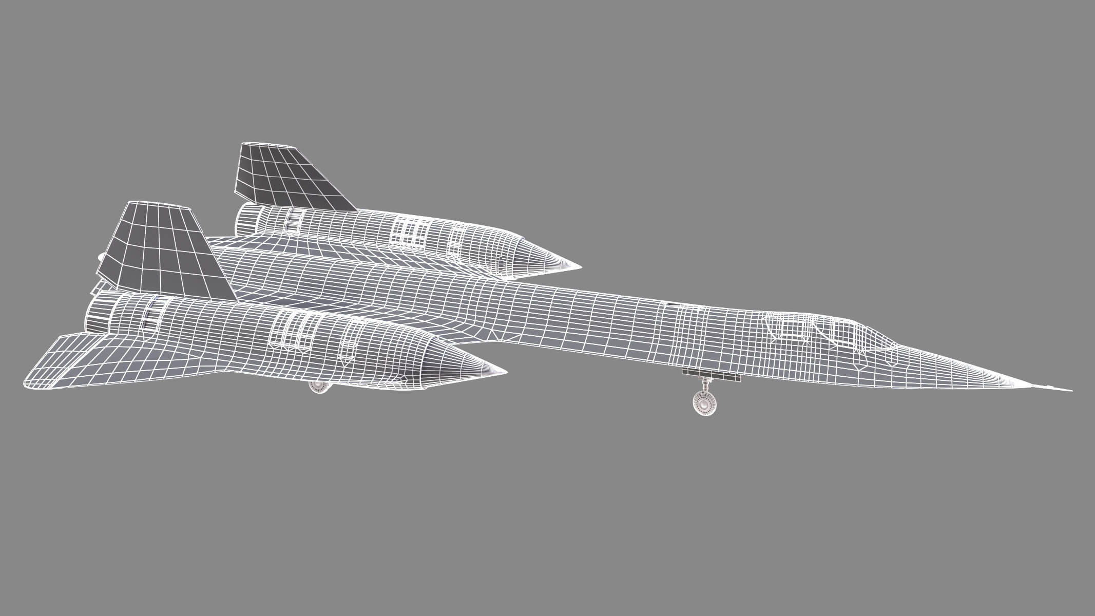 Lockheed SR-71 Blackbird 3D Model by frezzy