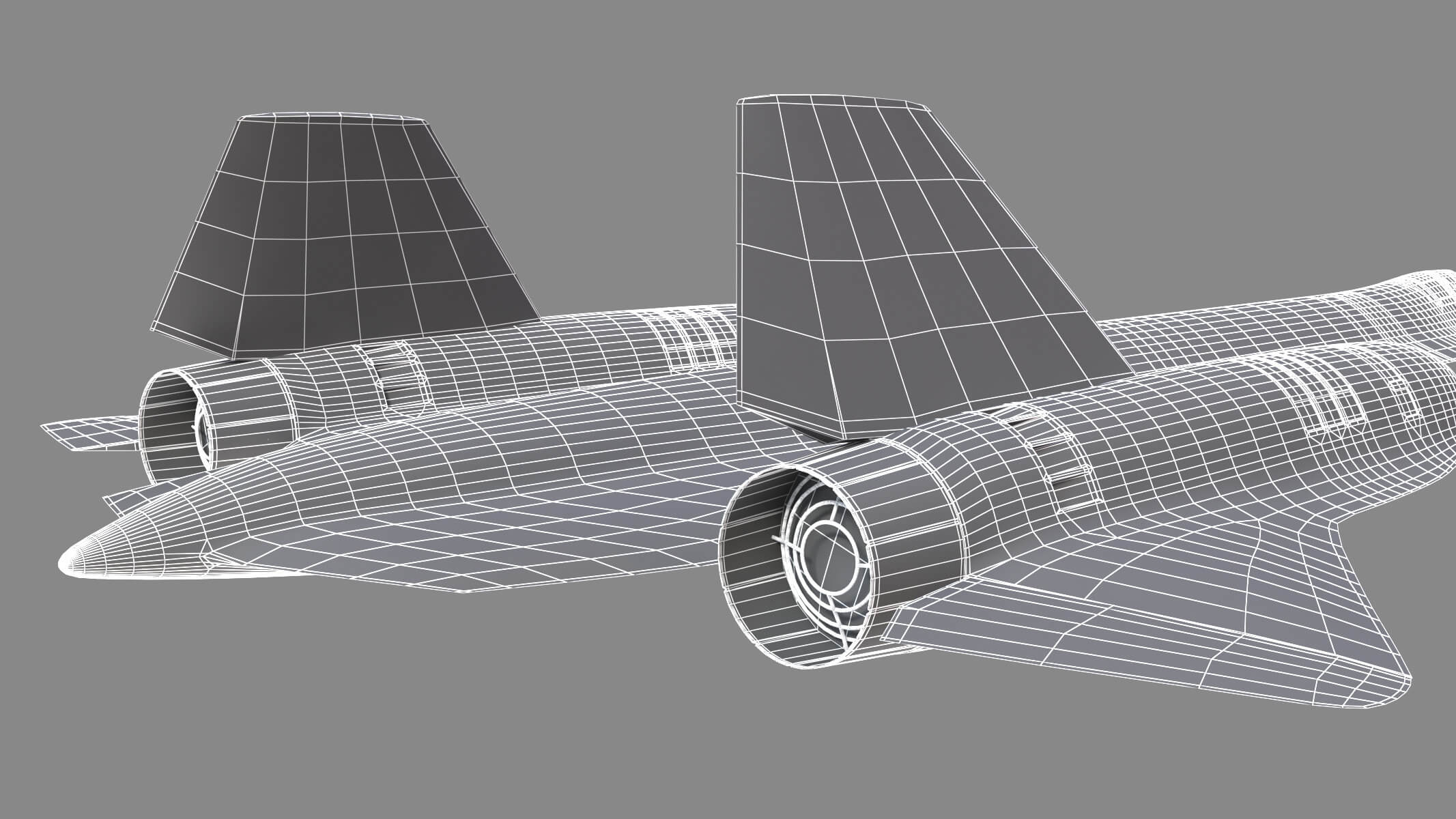 Lockheed SR-71 Blackbird 3D Model by frezzy