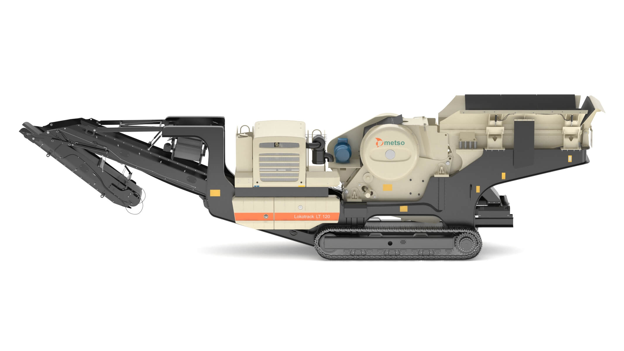 Lokotrack LT120 Mobile Jaw Crusher - 3D Model by frezzy