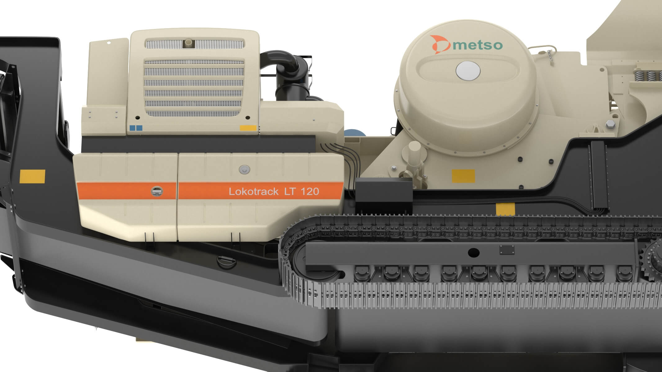 Lokotrack LT120 Mobile Jaw Crusher - 3D Model by frezzy