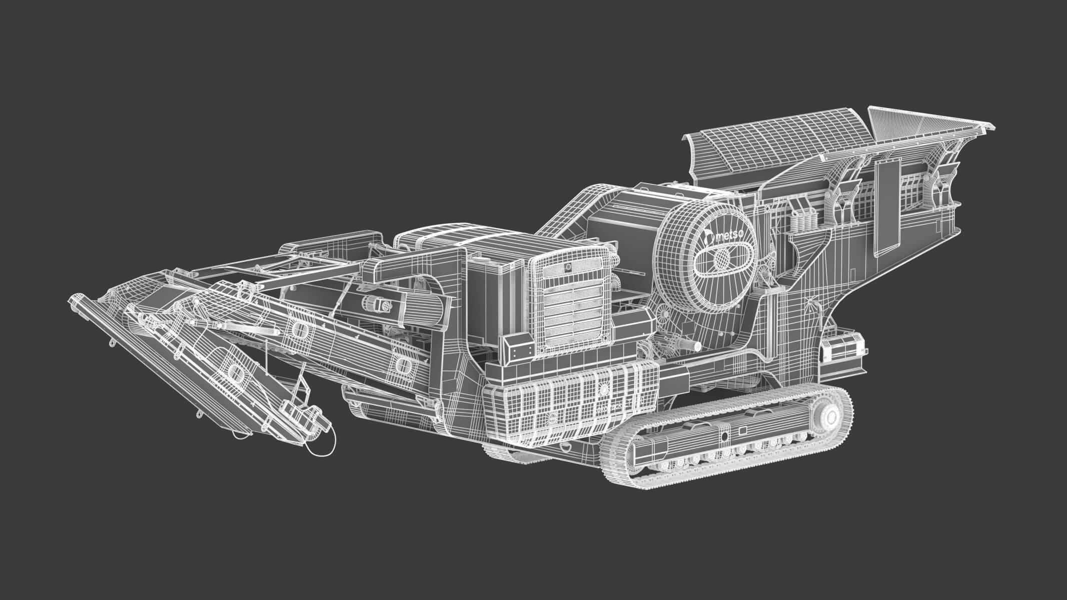 Lokotrack LT120 Mobile Jaw Crusher - 3D Model by frezzy