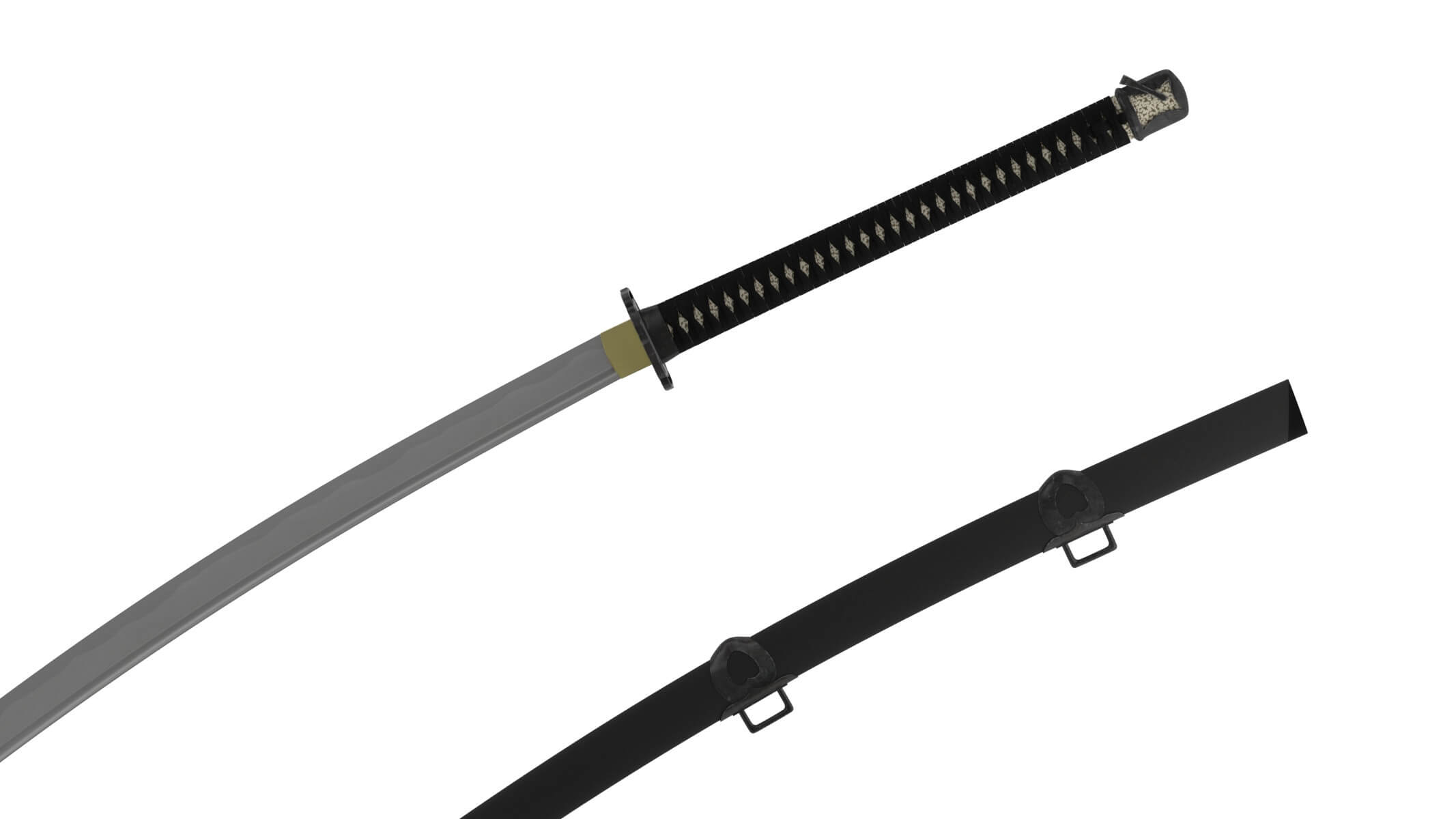 Long Odachi Sword - 3D Model by frezzy