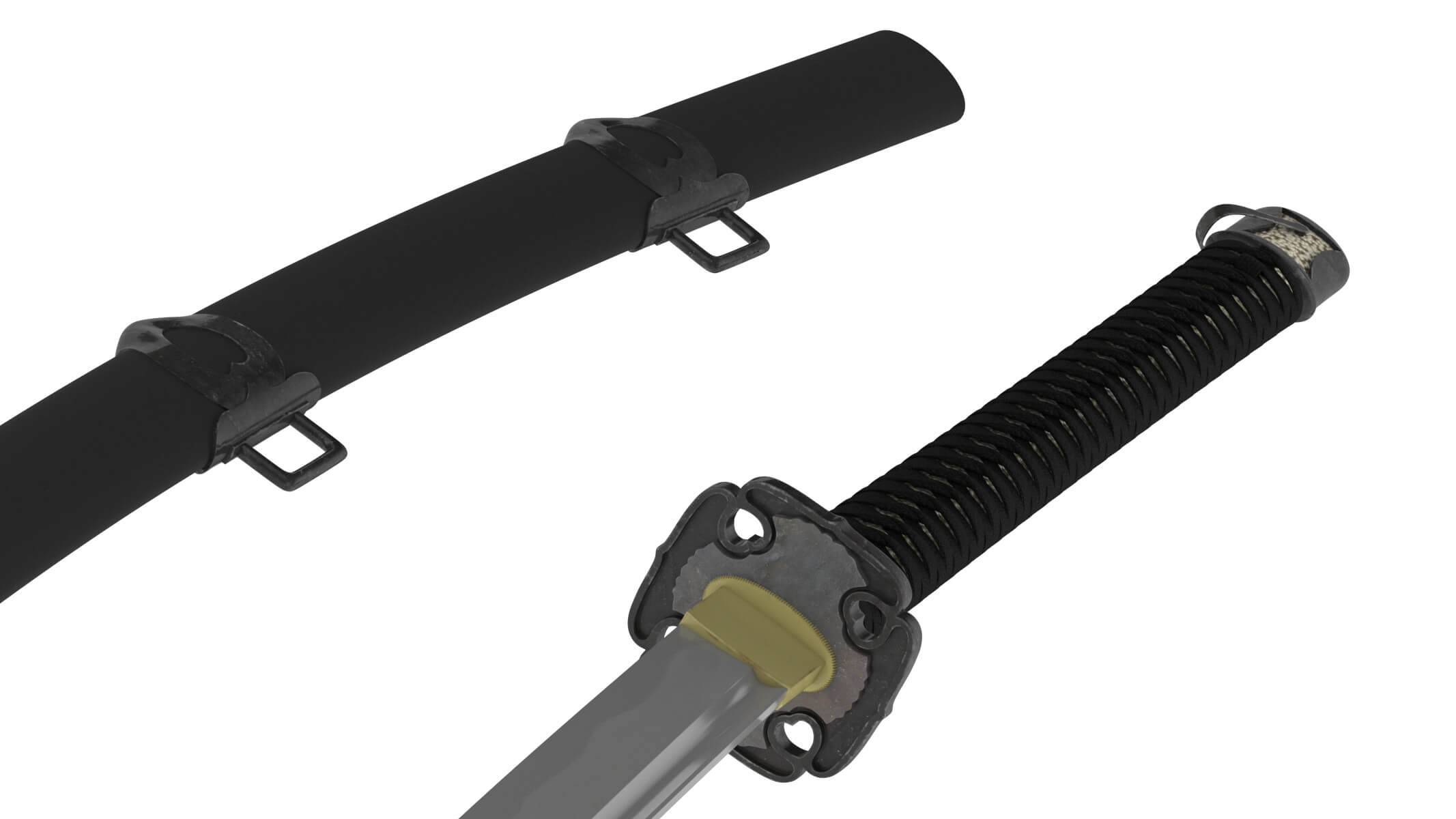 Long Odachi Sword - 3D Model by frezzy