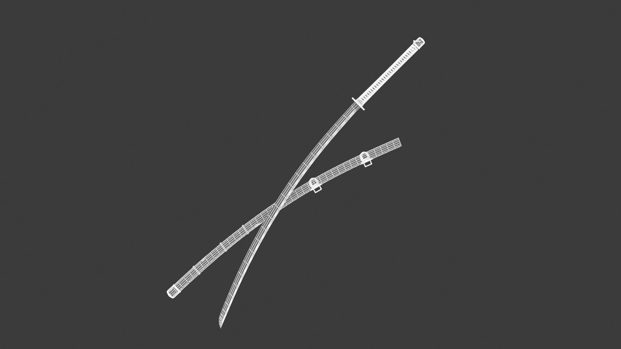 Long Odachi Sword - 3D Model by frezzy