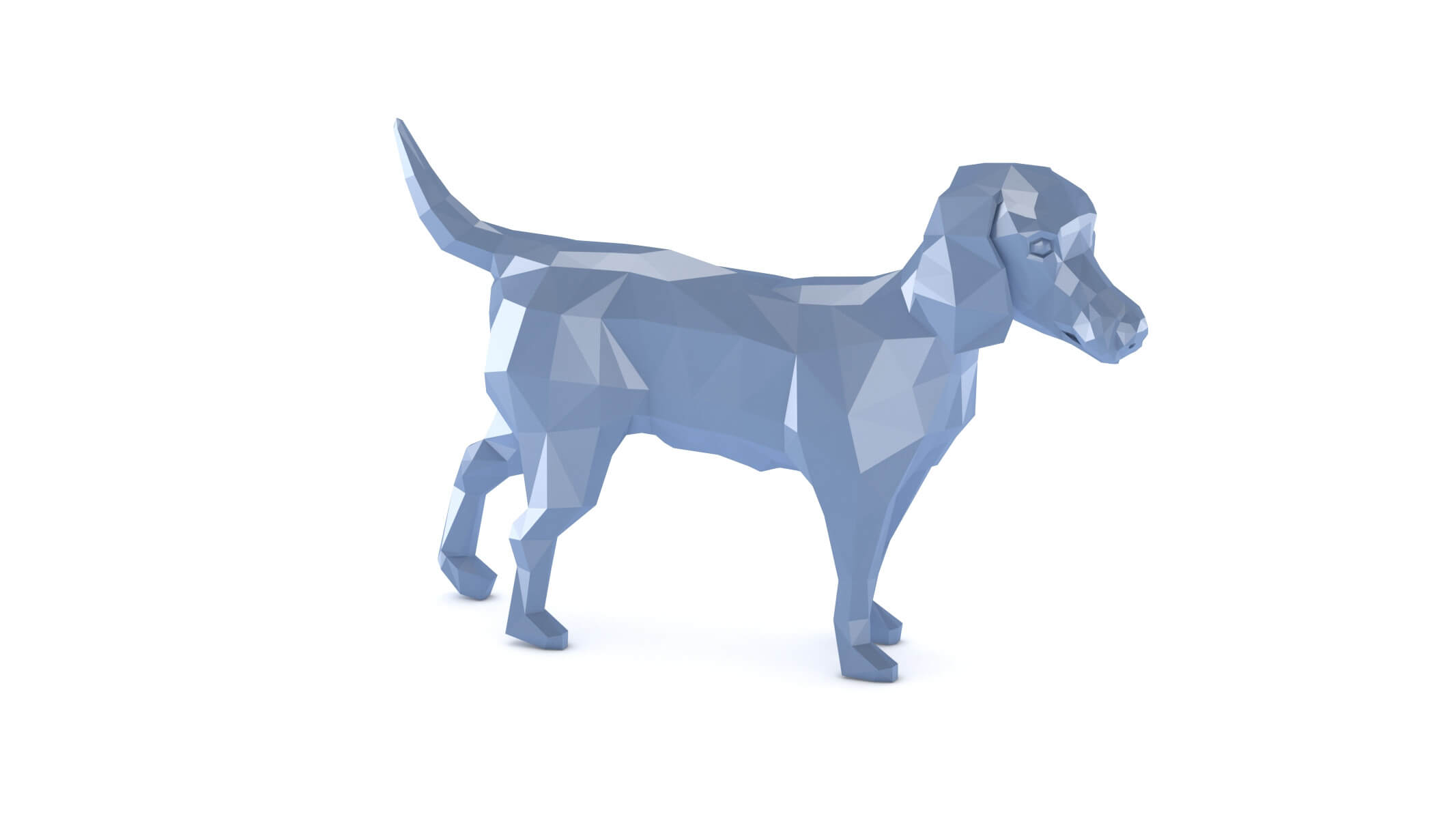 Low Poly Beagle Dog - 3D Model by frezzy