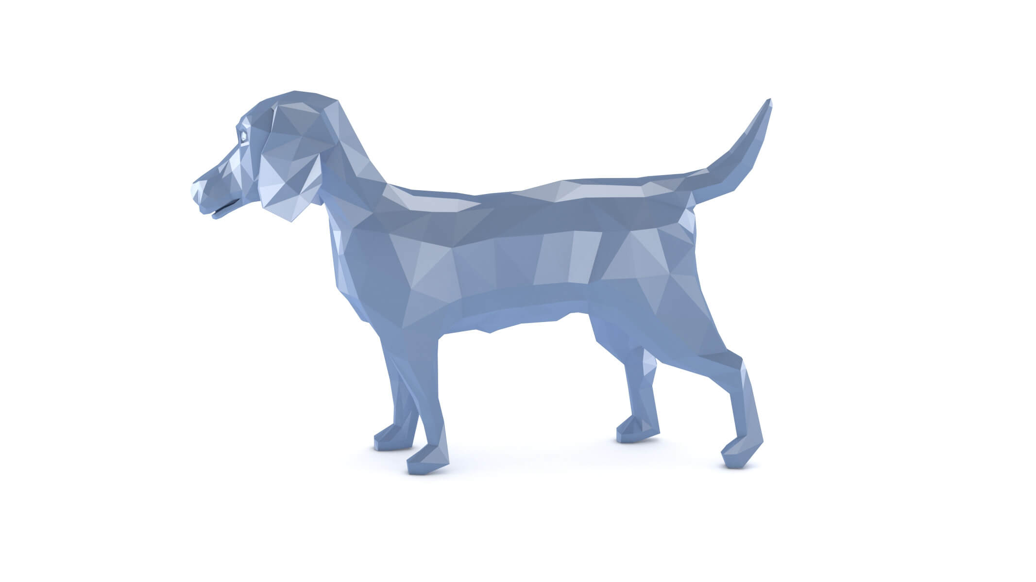 Low Poly Beagle Dog - 3D Model by frezzy