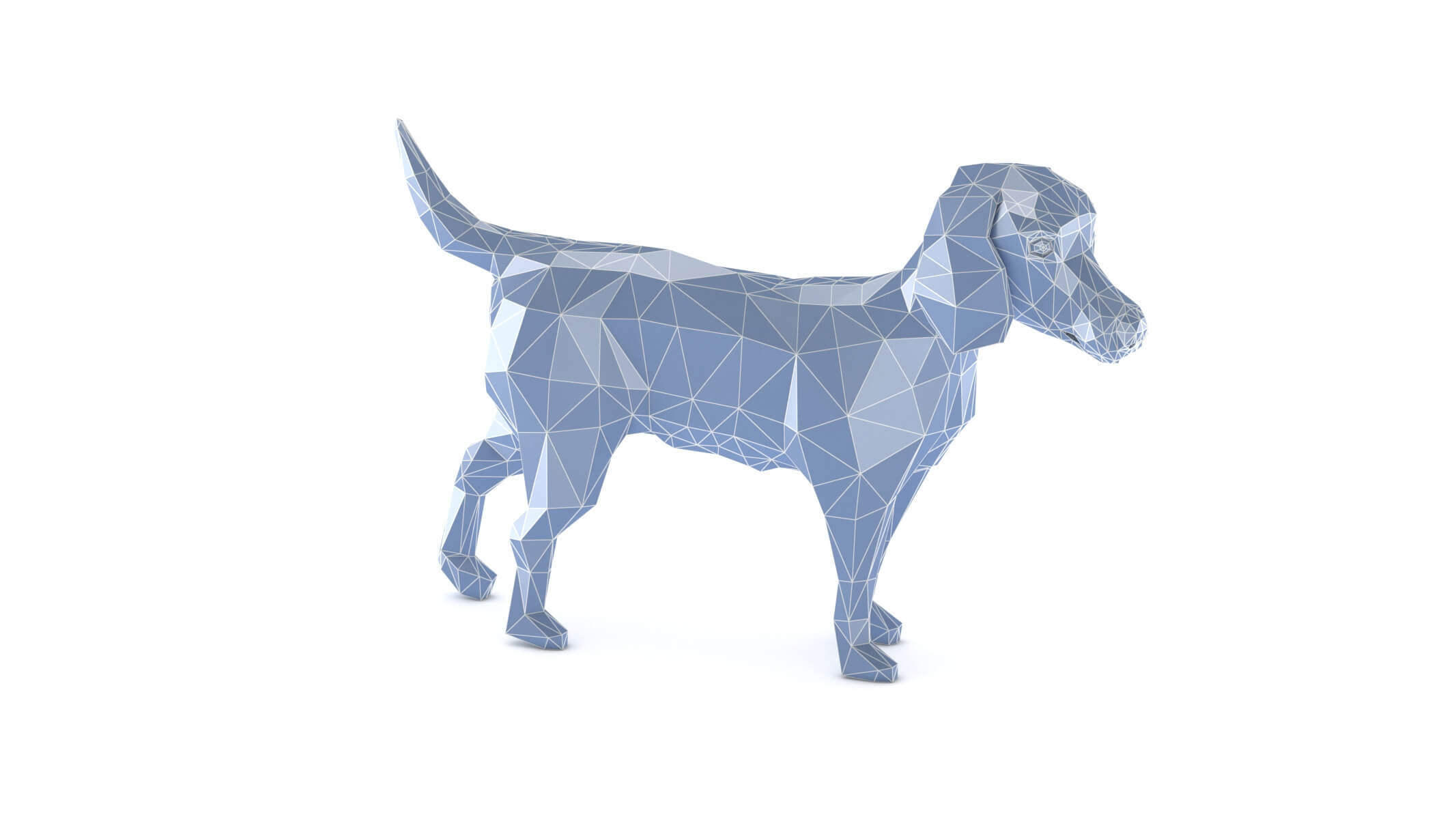 Low Poly Beagle Dog - 3D Model by frezzy