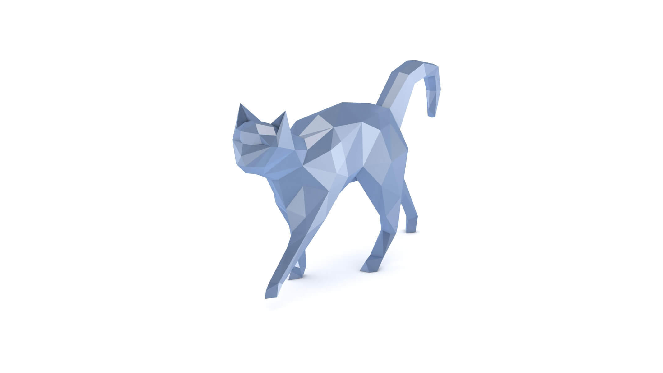 Low Poly Cat - 3D Model by frezzy