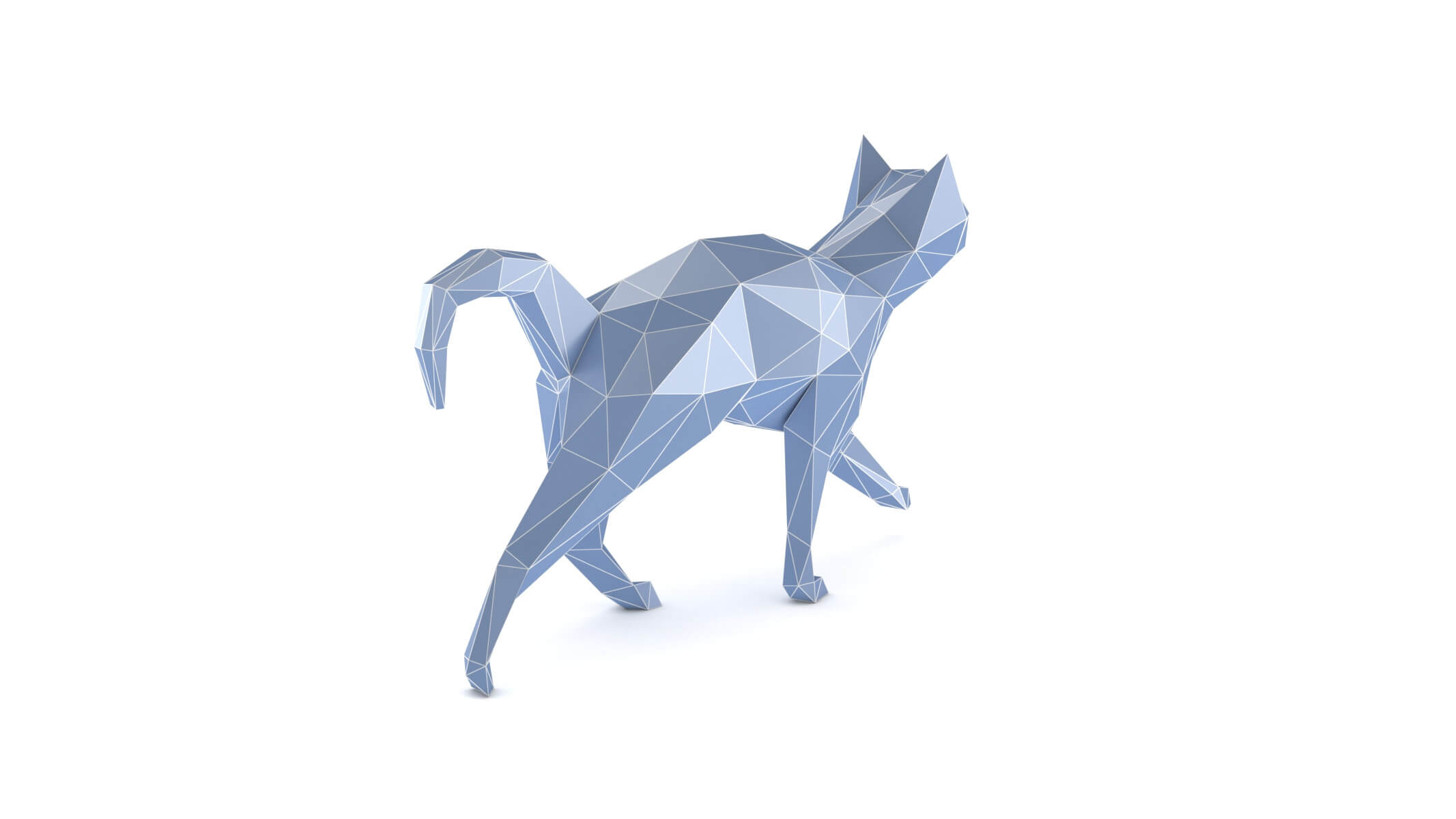 Low Poly Cat - 3D Model by frezzy