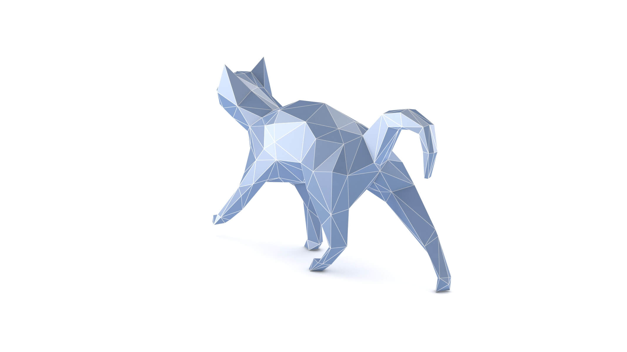 Low Poly Cat - 3D Model by frezzy