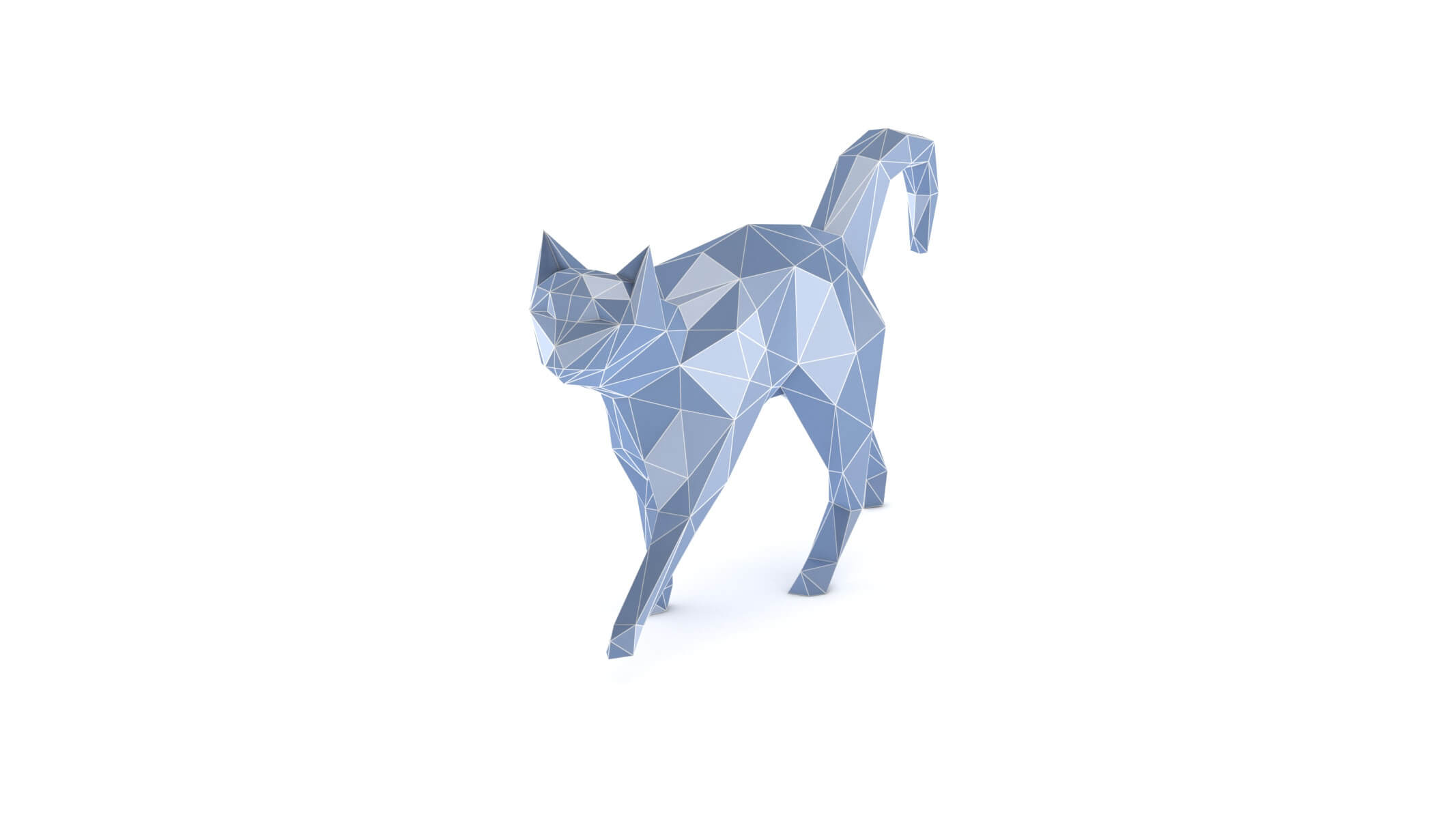 Low Poly Cat - 3D Model by frezzy