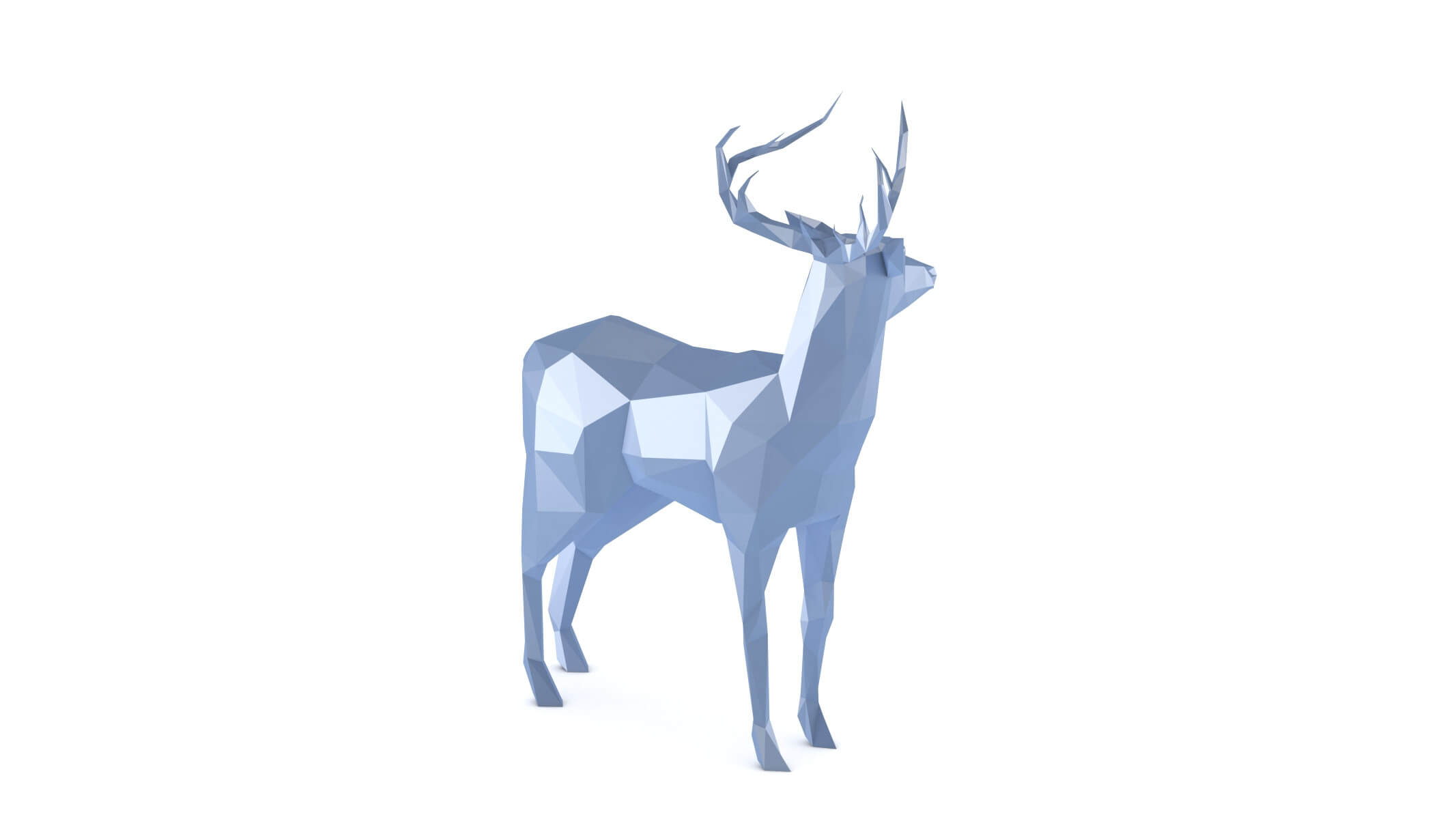 Low Poly Deer - 3D Model by frezzy