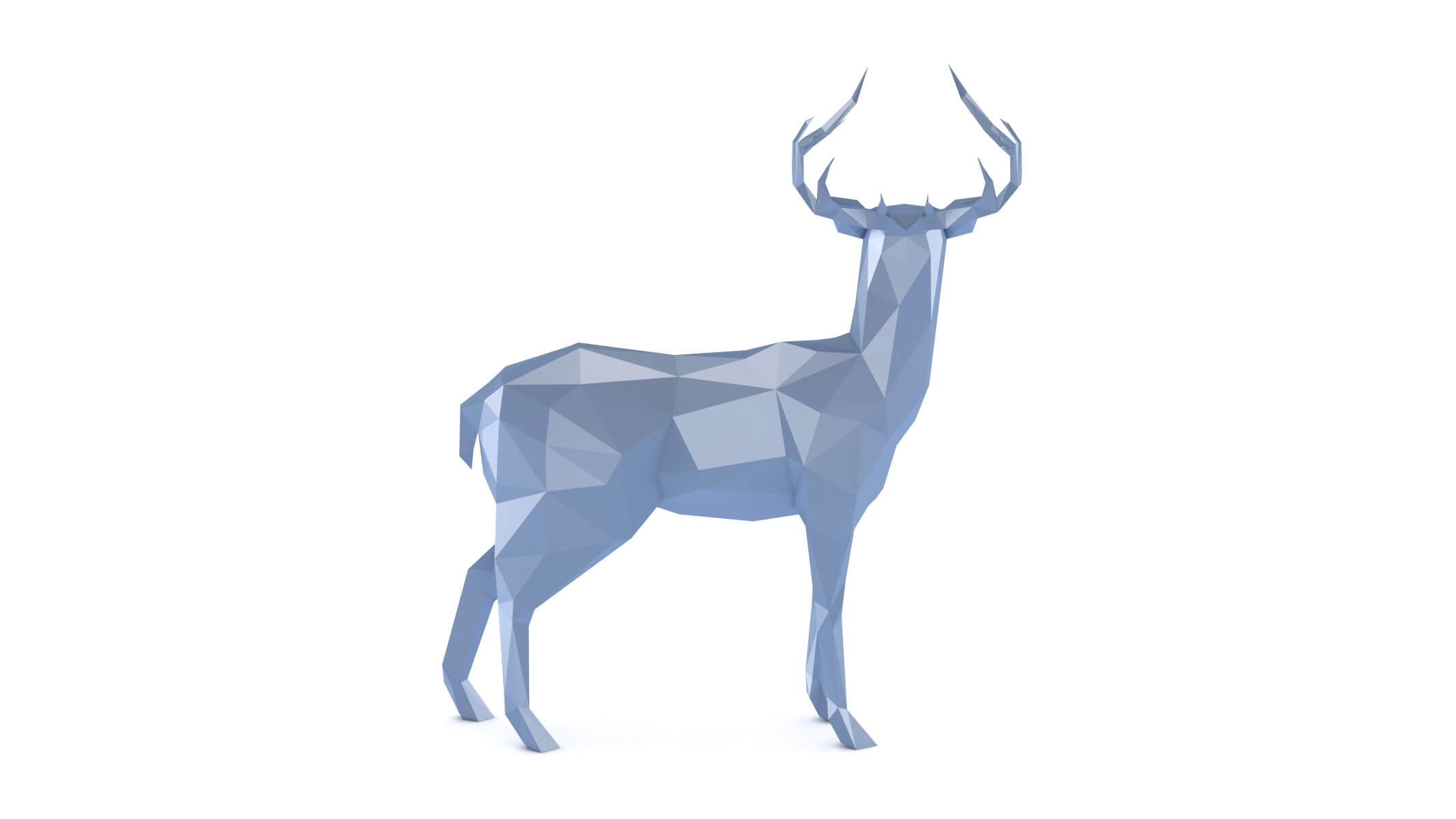 Low Poly Deer - 3D Model by frezzy