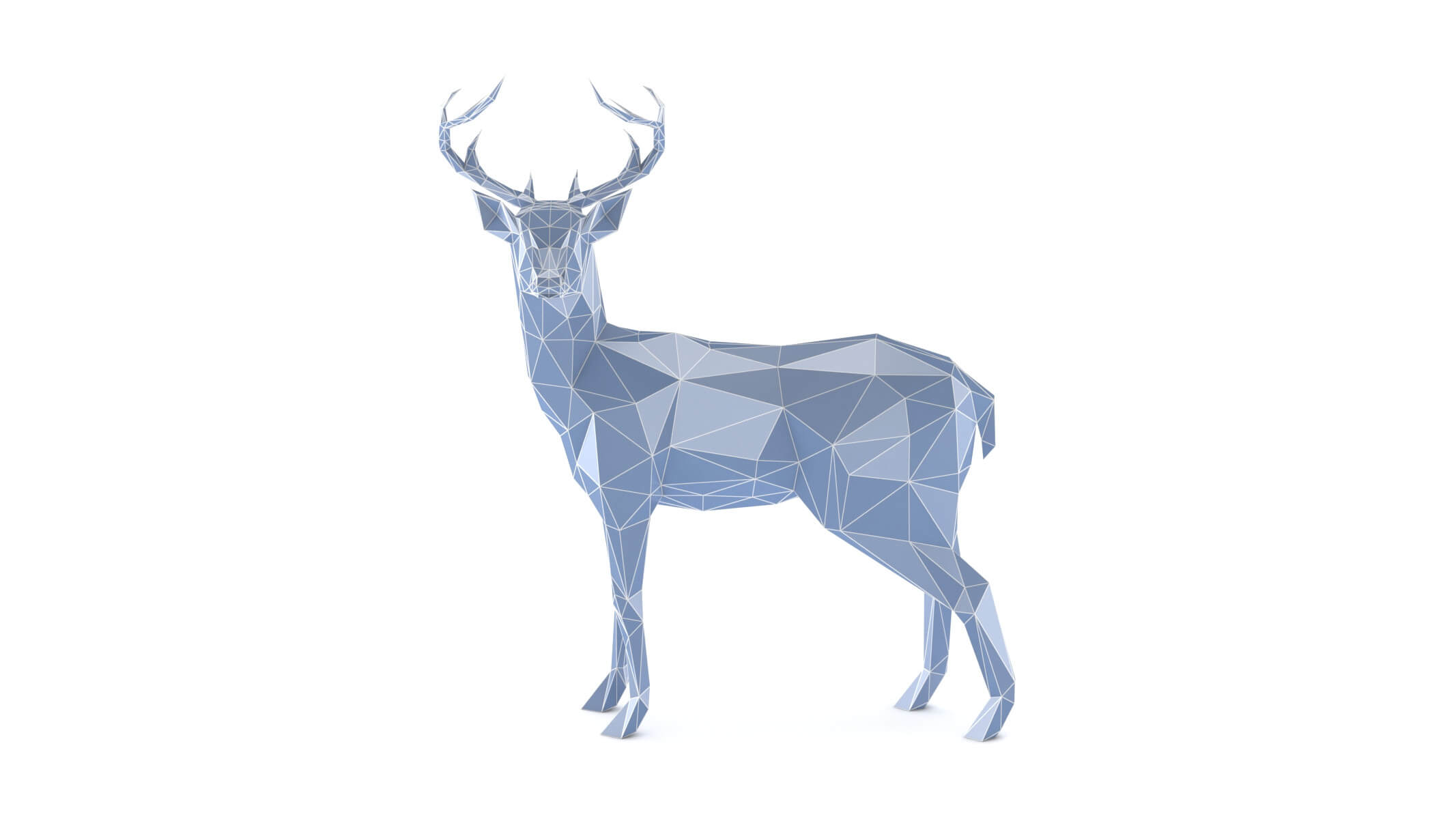 Low Poly Deer - 3D Model by frezzy