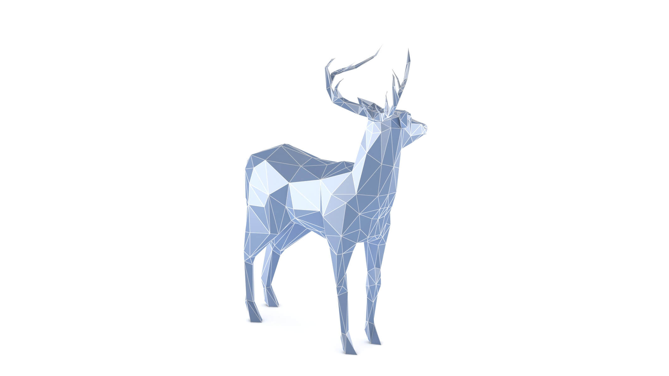 Low Poly Deer - 3D Model by frezzy