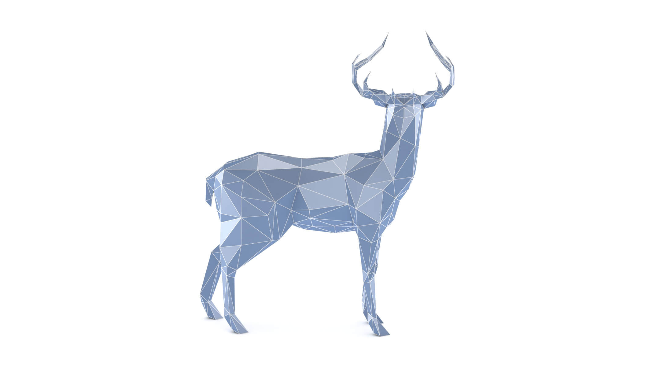 Low Poly Deer - 3D Model by frezzy