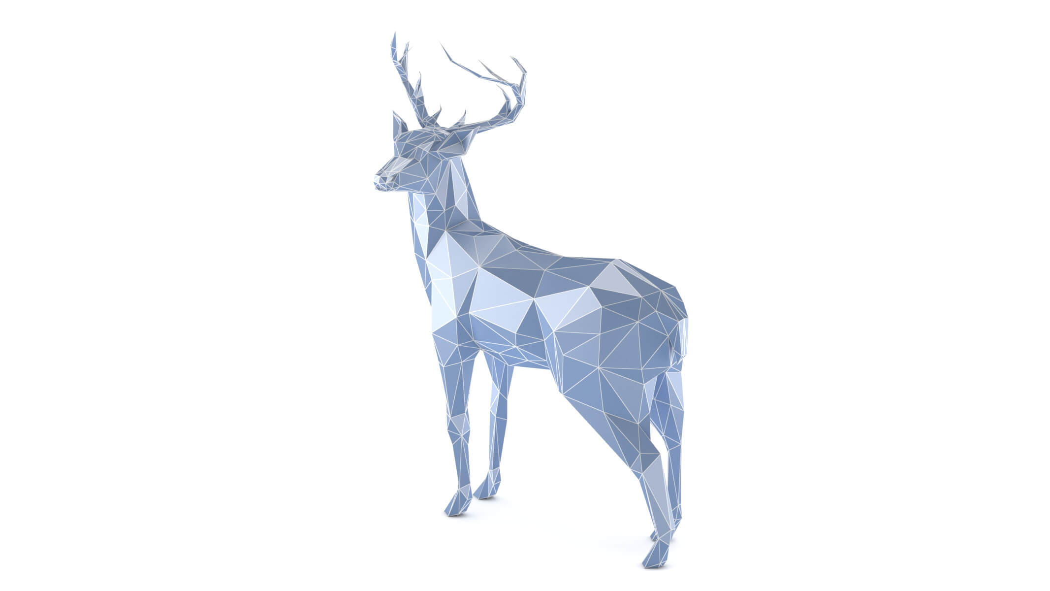 Low Poly Deer - 3D Model by frezzy