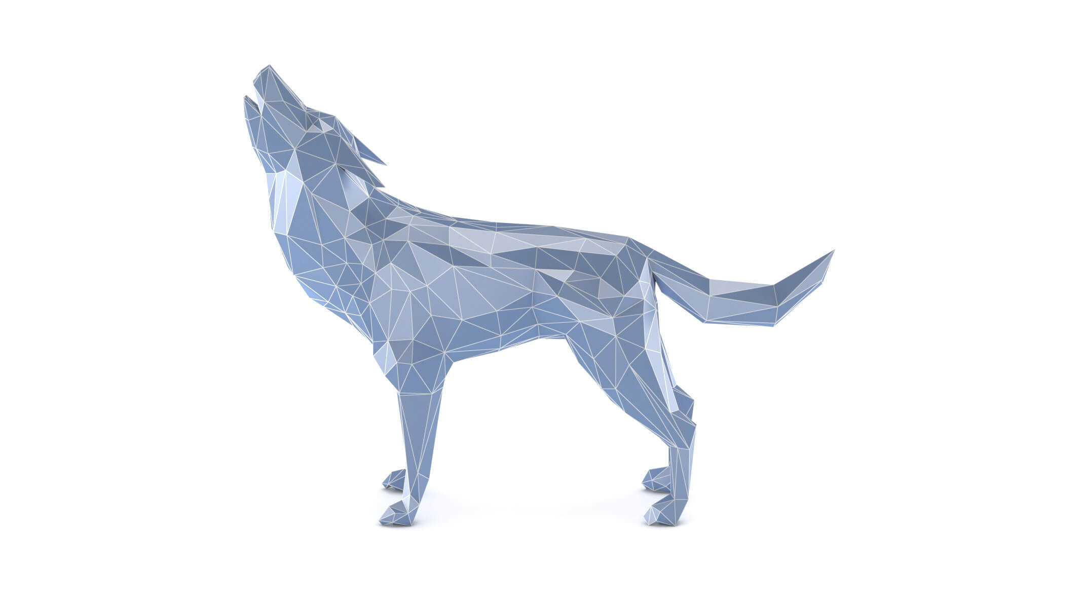 Low Poly Wolf - 3D Model by frezzy