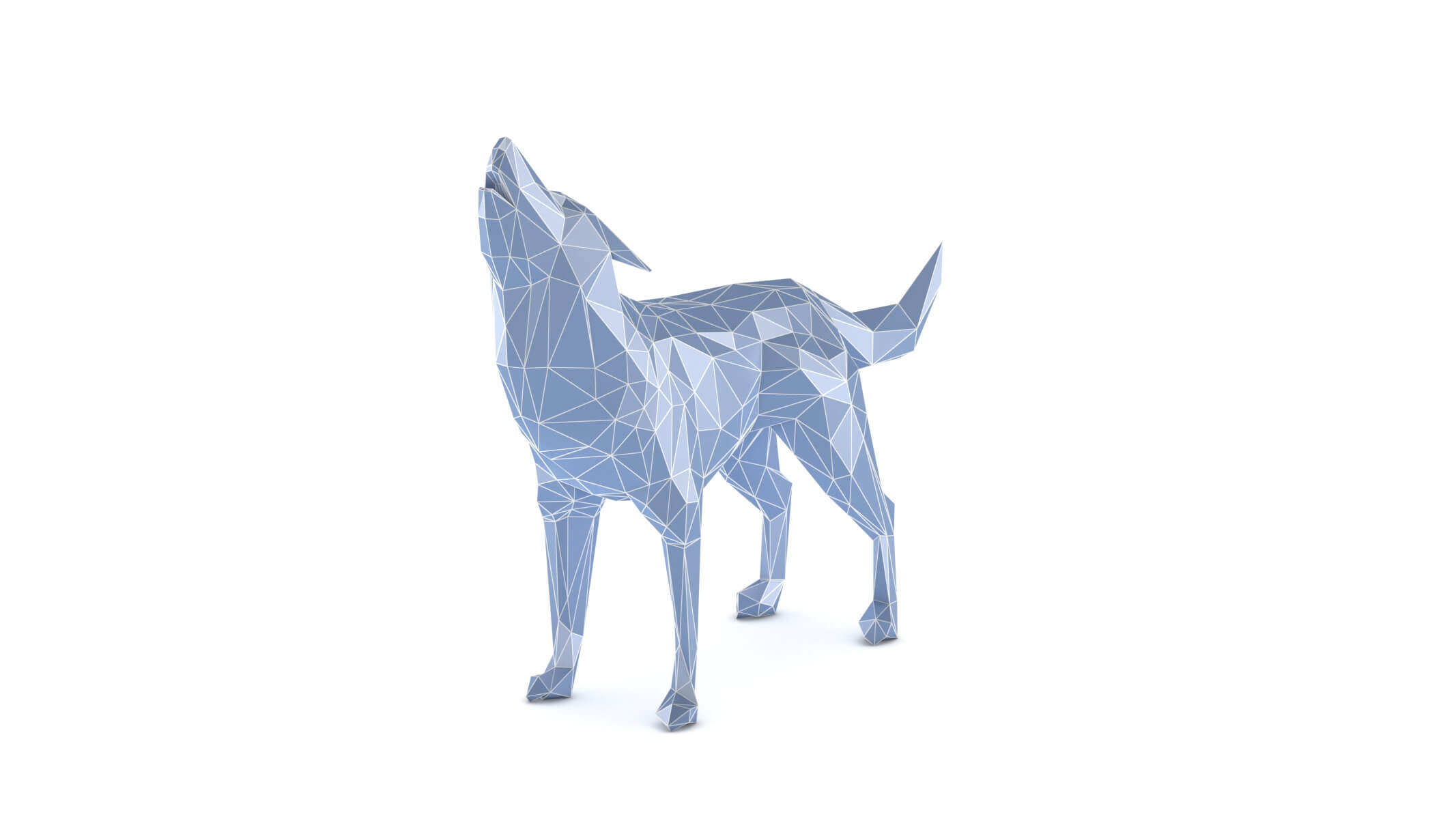 Low Poly Wolf - 3D Model by frezzy
