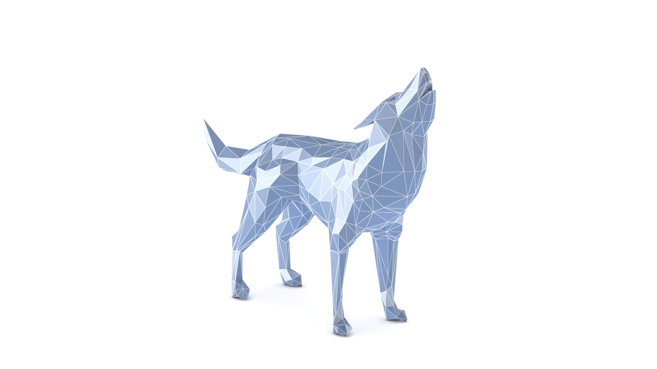 Low Poly Wolf - 3D Model by frezzy