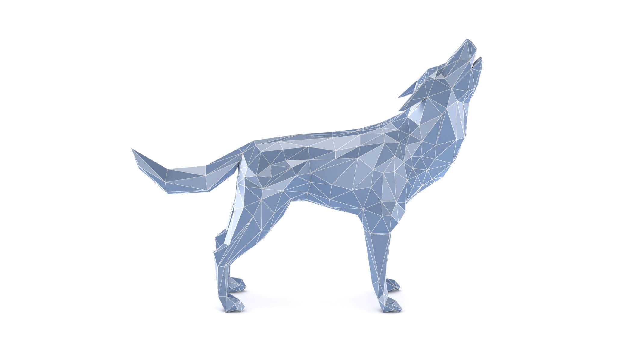 Low Poly Wolf - 3D Model by frezzy