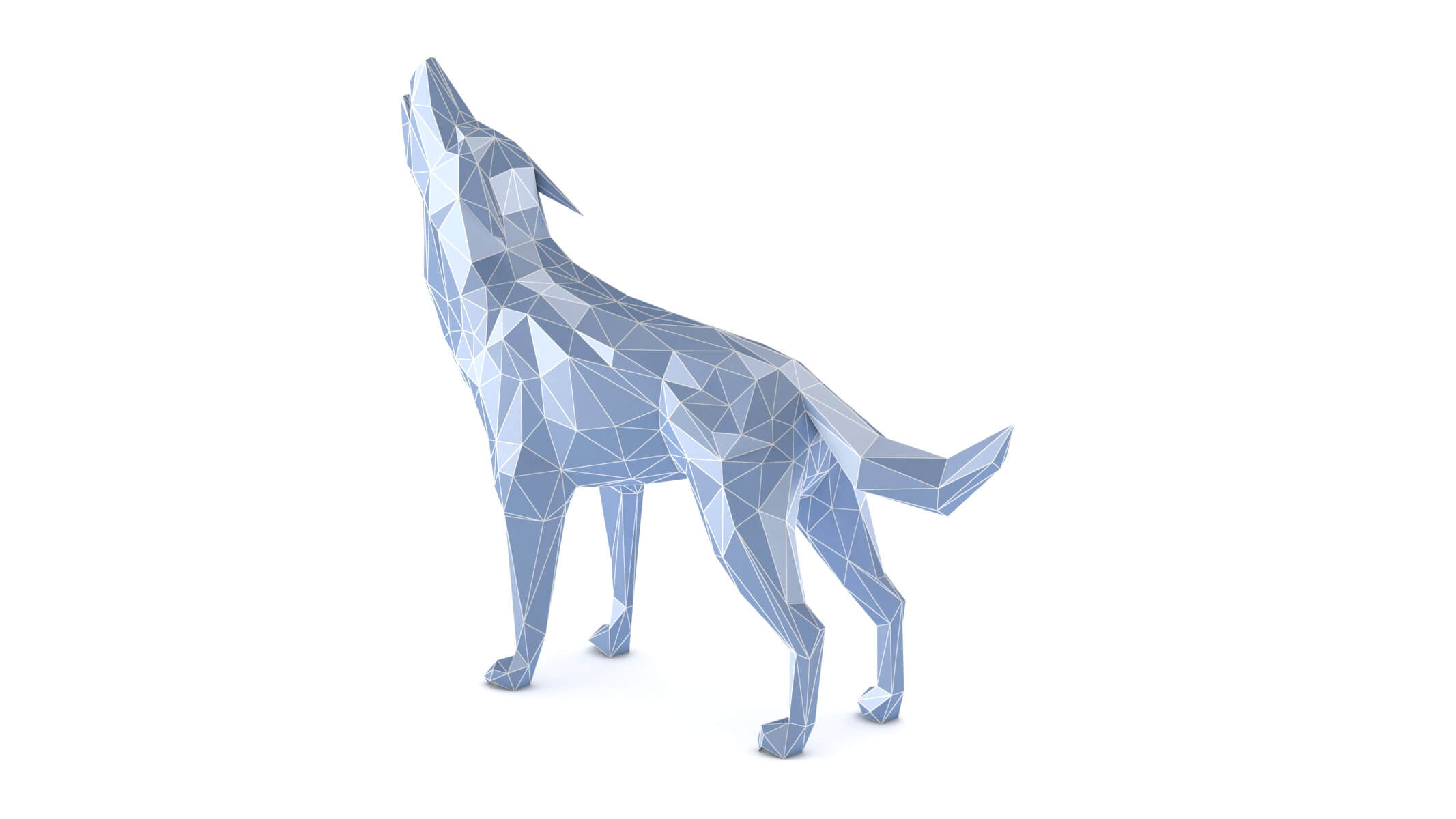 Low Poly Wolf - 3D Model by frezzy