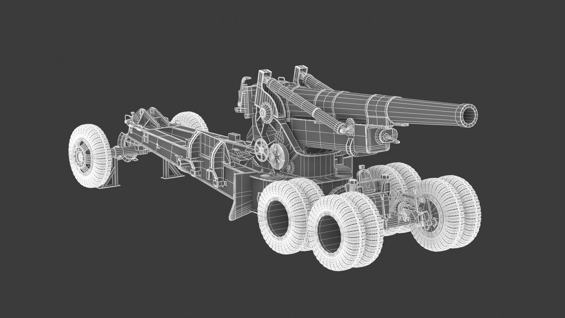 M115 Howitzer - 3D Model by frezzy