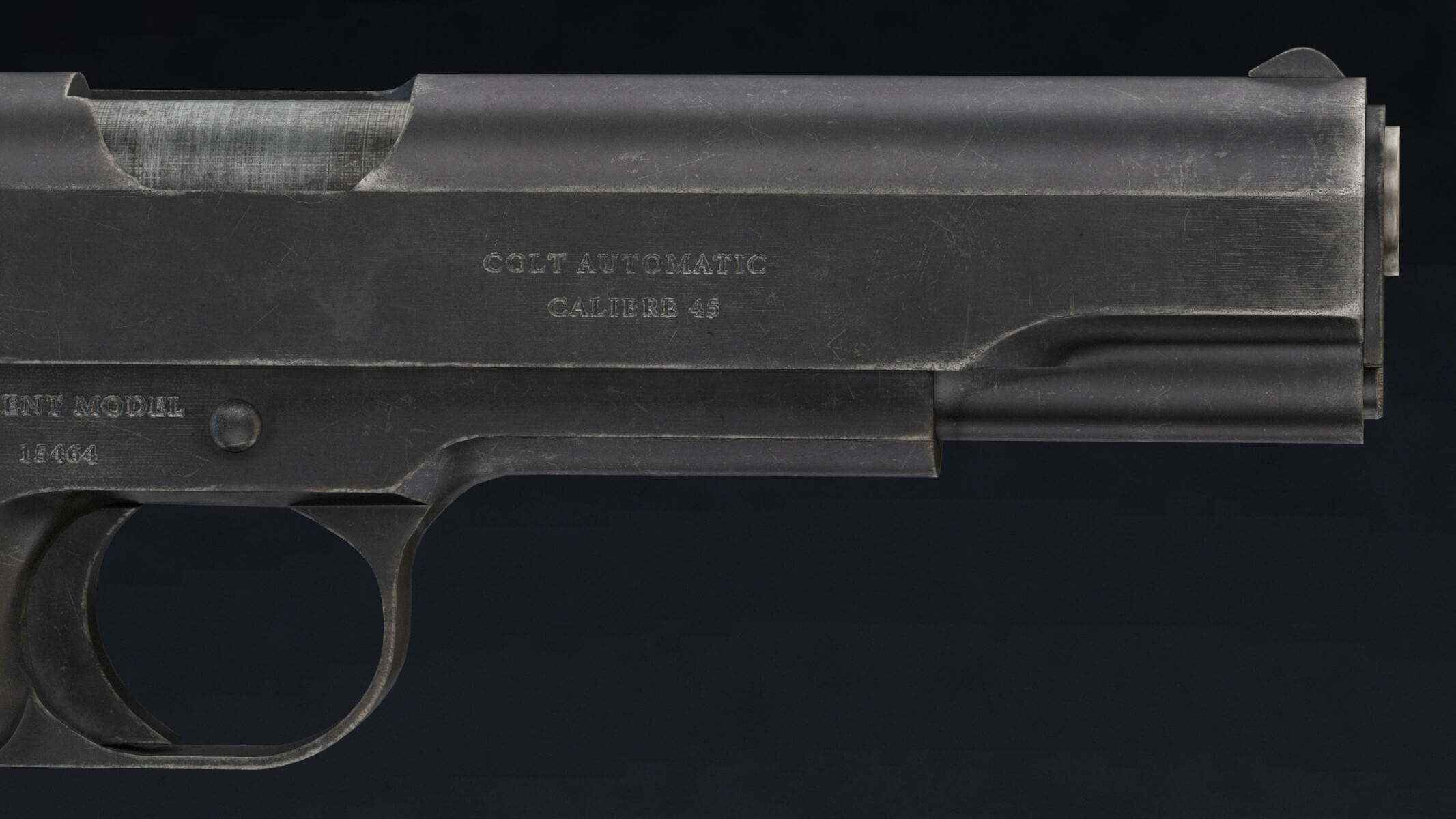 M1911 Pistol Low Poly - 3D Model by frezzy