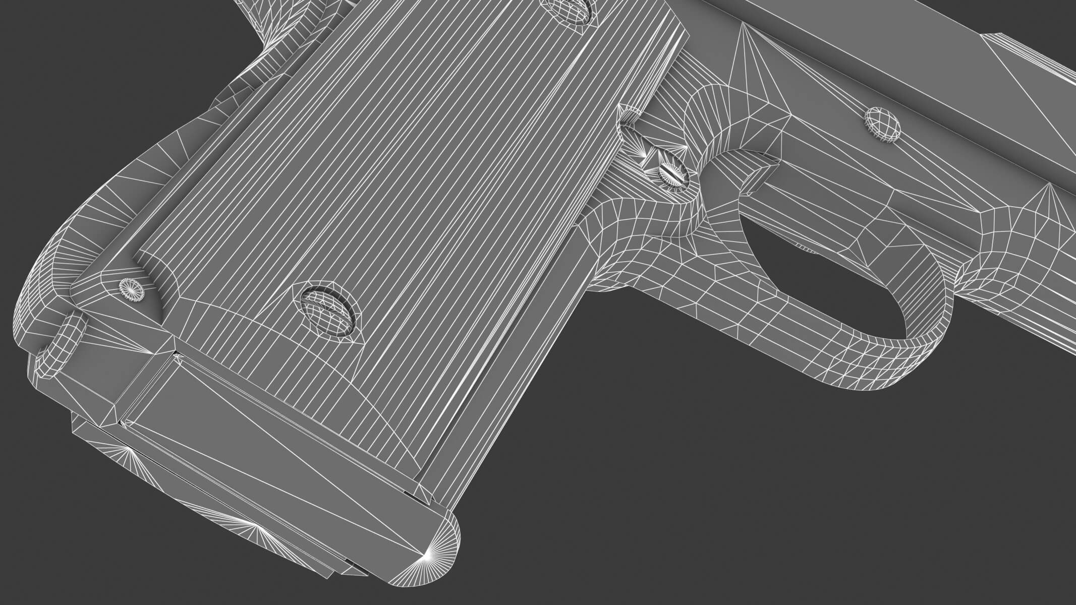 M1911 Pistol Low Poly - 3D Model by frezzy