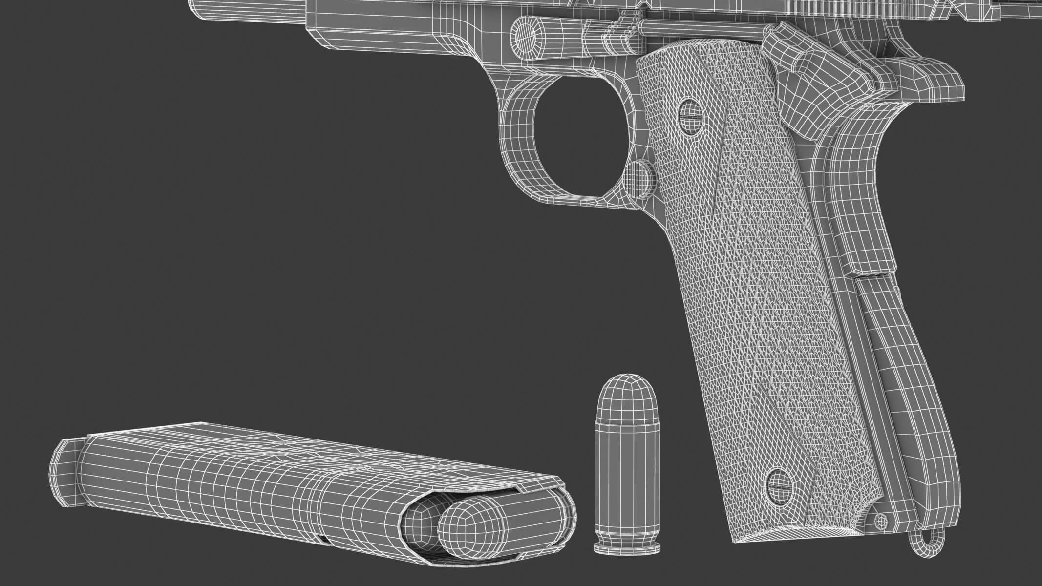 M1911 Pistol - 3D Model by frezzy