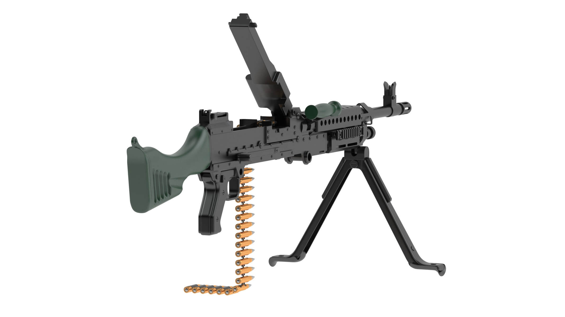 M240 Machine Gun - 3D Model by frezzy