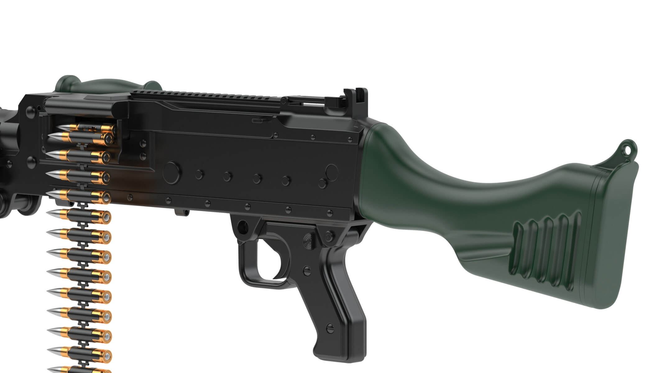 M240 Machine Gun - 3D Model by frezzy