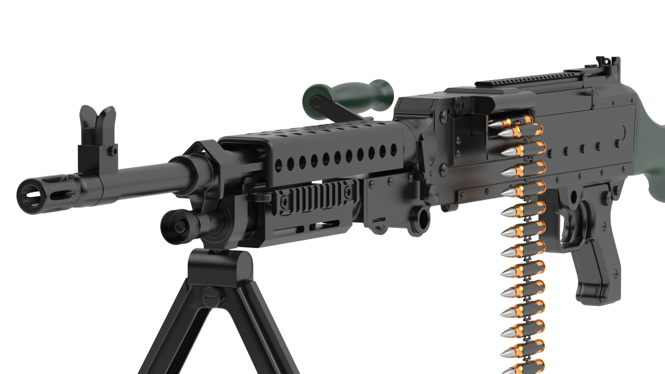 M240 Machine Gun - 3D Model by frezzy