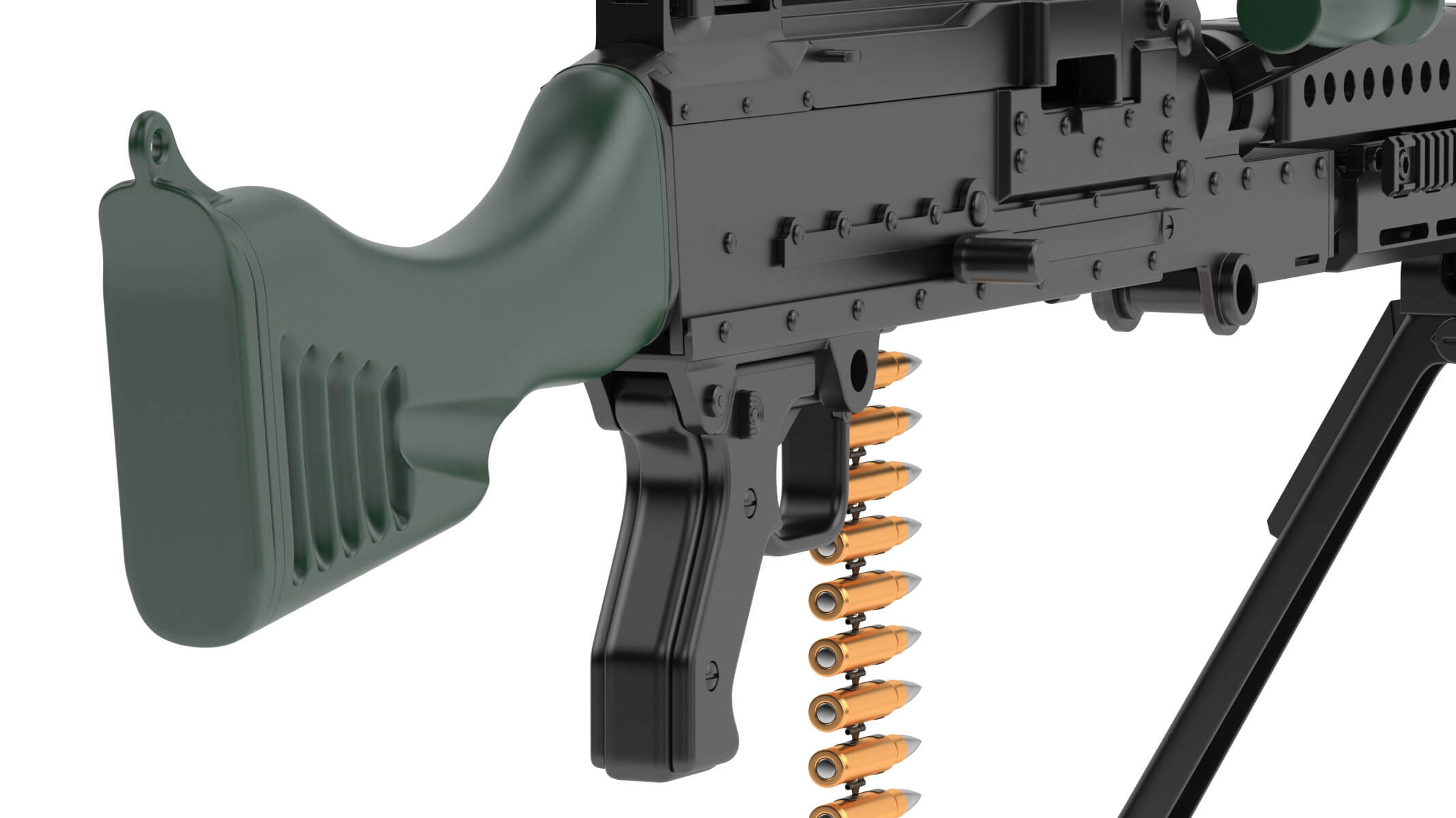 M240 Machine Gun - 3D Model by frezzy