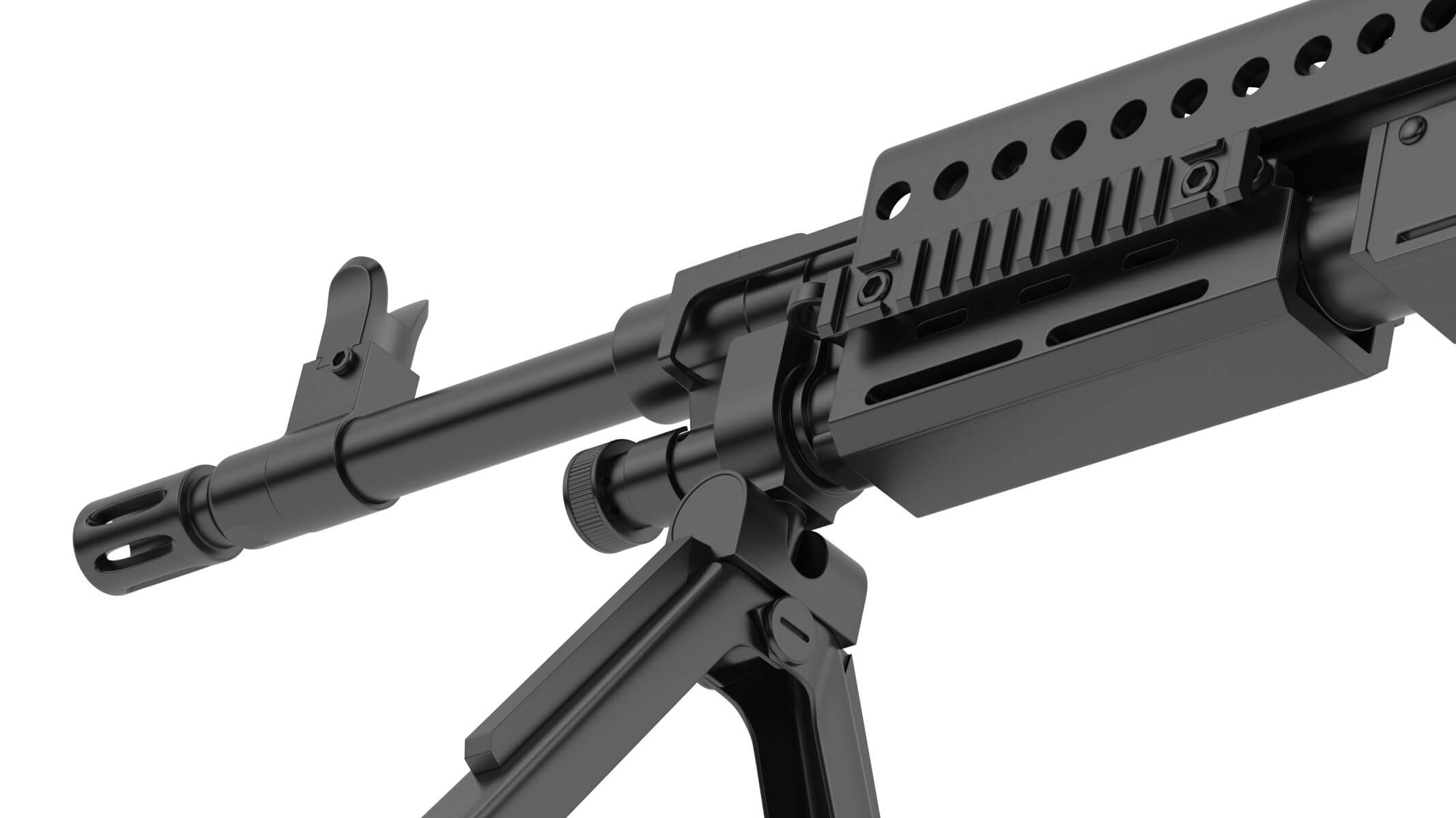 M240 Machine Gun - 3D Model by frezzy