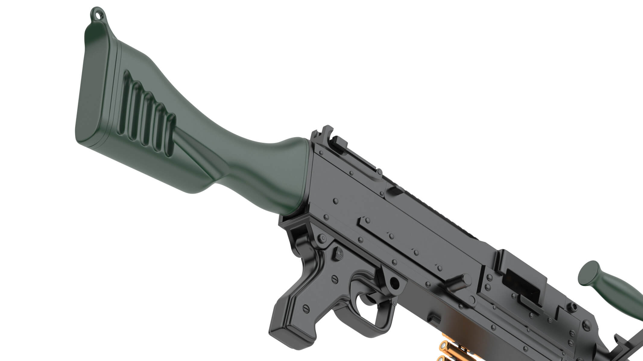 M240 Machine Gun - 3D Model by frezzy