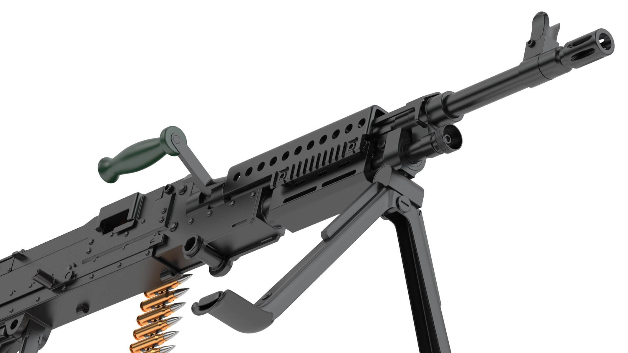 M240 Machine Gun - 3D Model by frezzy