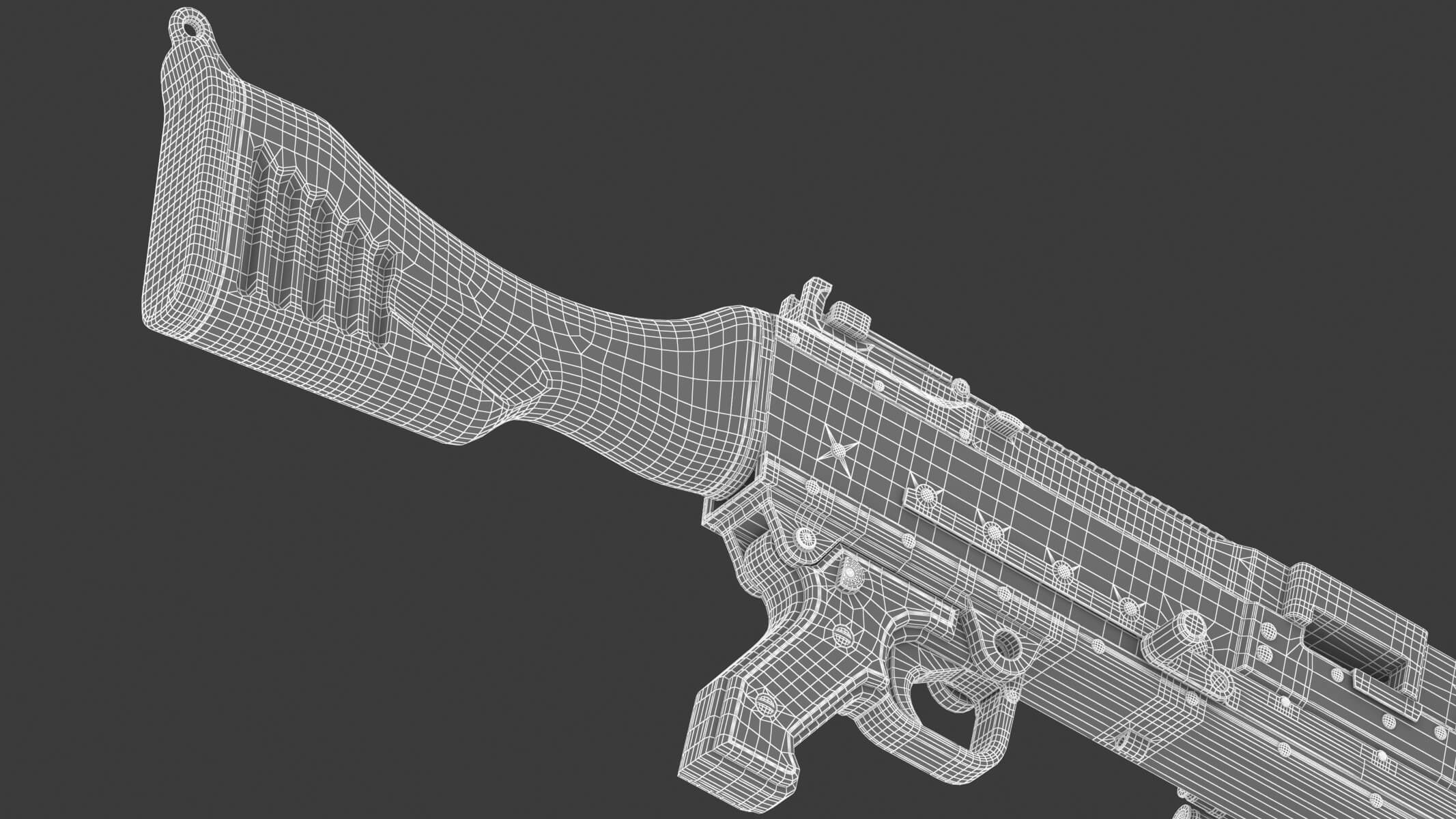 M240 Machine Gun - 3D Model by frezzy