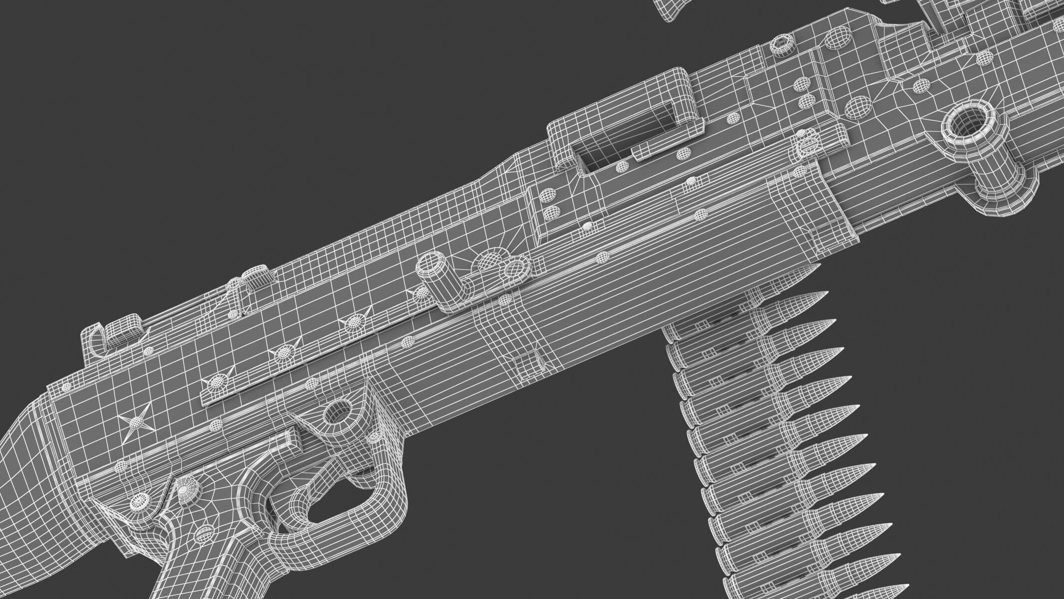 M240 Machine Gun - 3D Model by frezzy