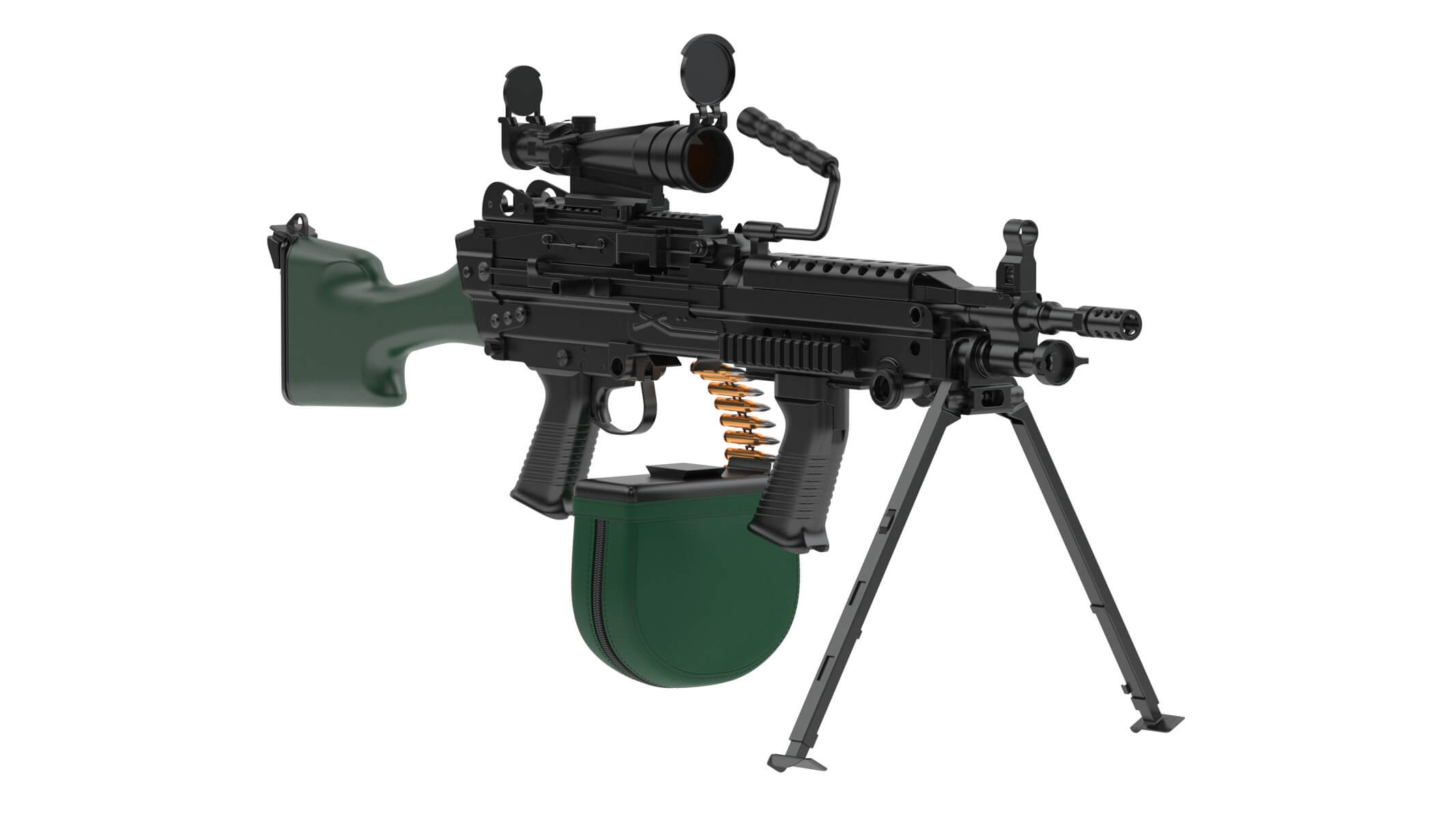 M249 Light Machine Gun - 3D Model by frezzy