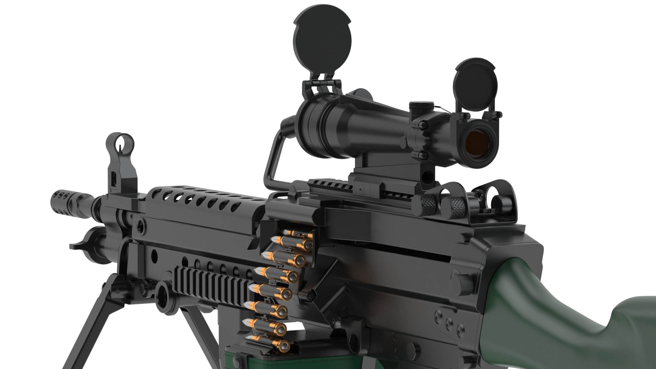 M249 Light Machine Gun - 3D Model by frezzy