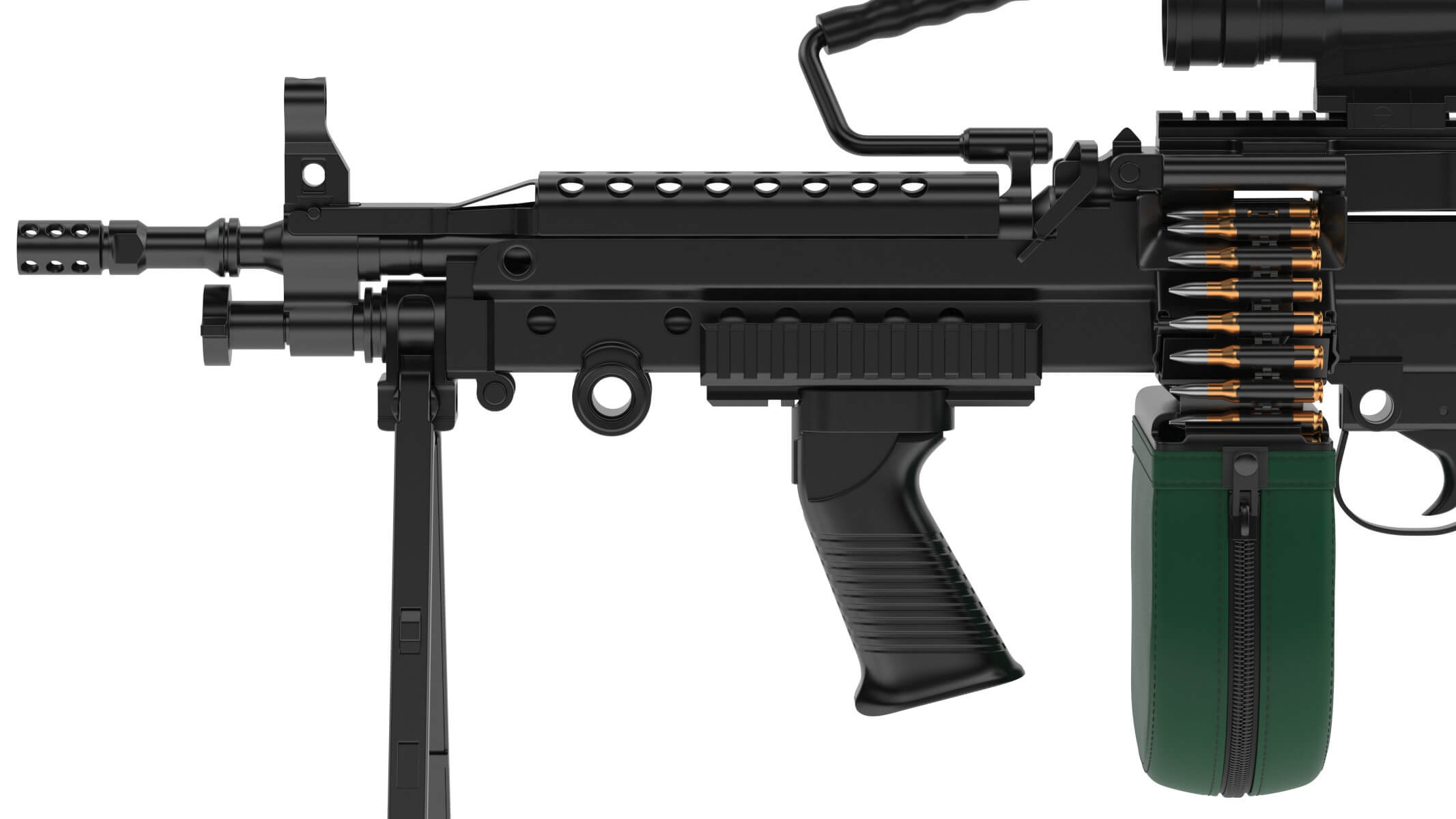 M249 Light Machine Gun - 3D Model by frezzy