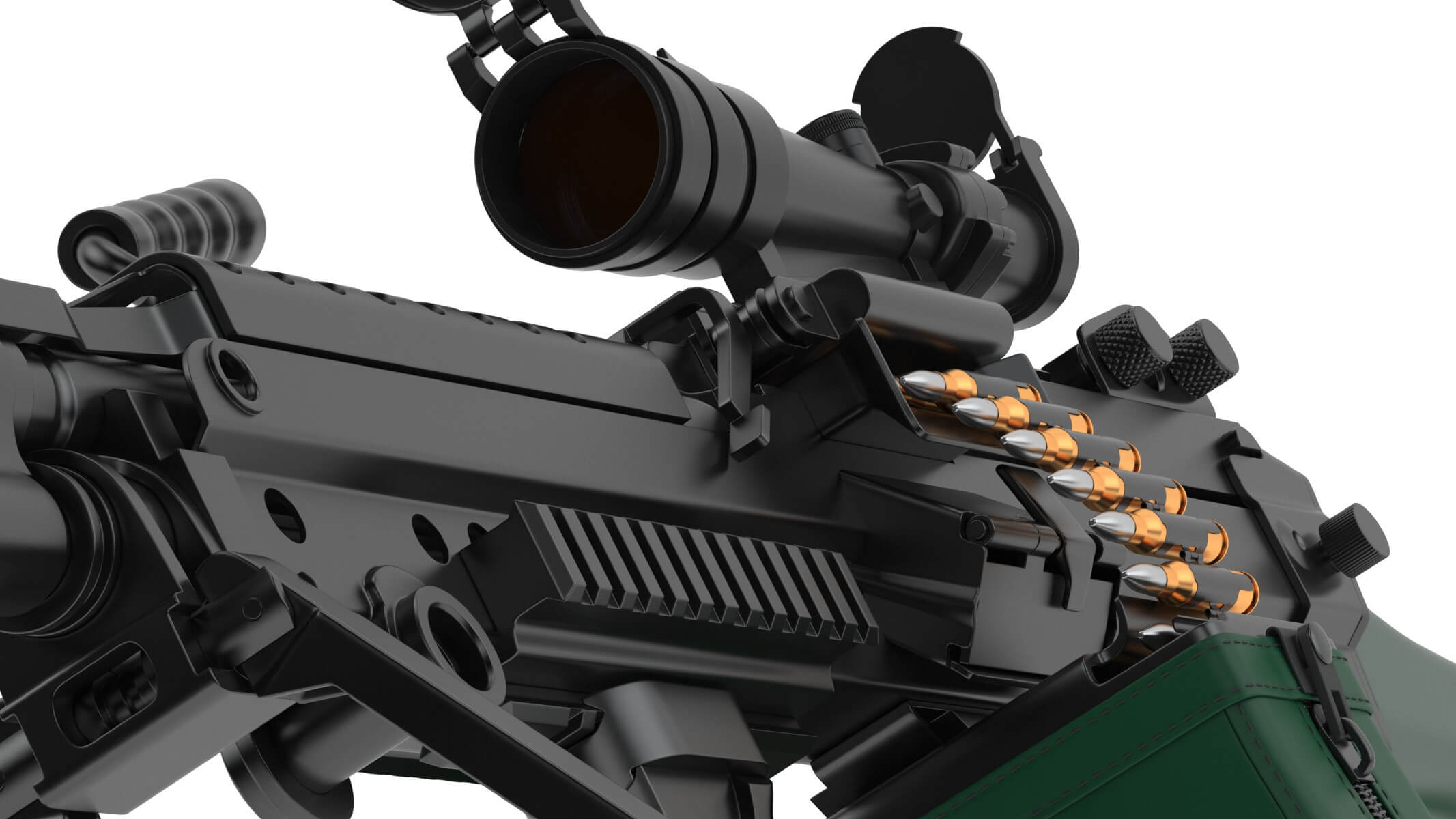 M249 Light Machine Gun - 3D Model by frezzy