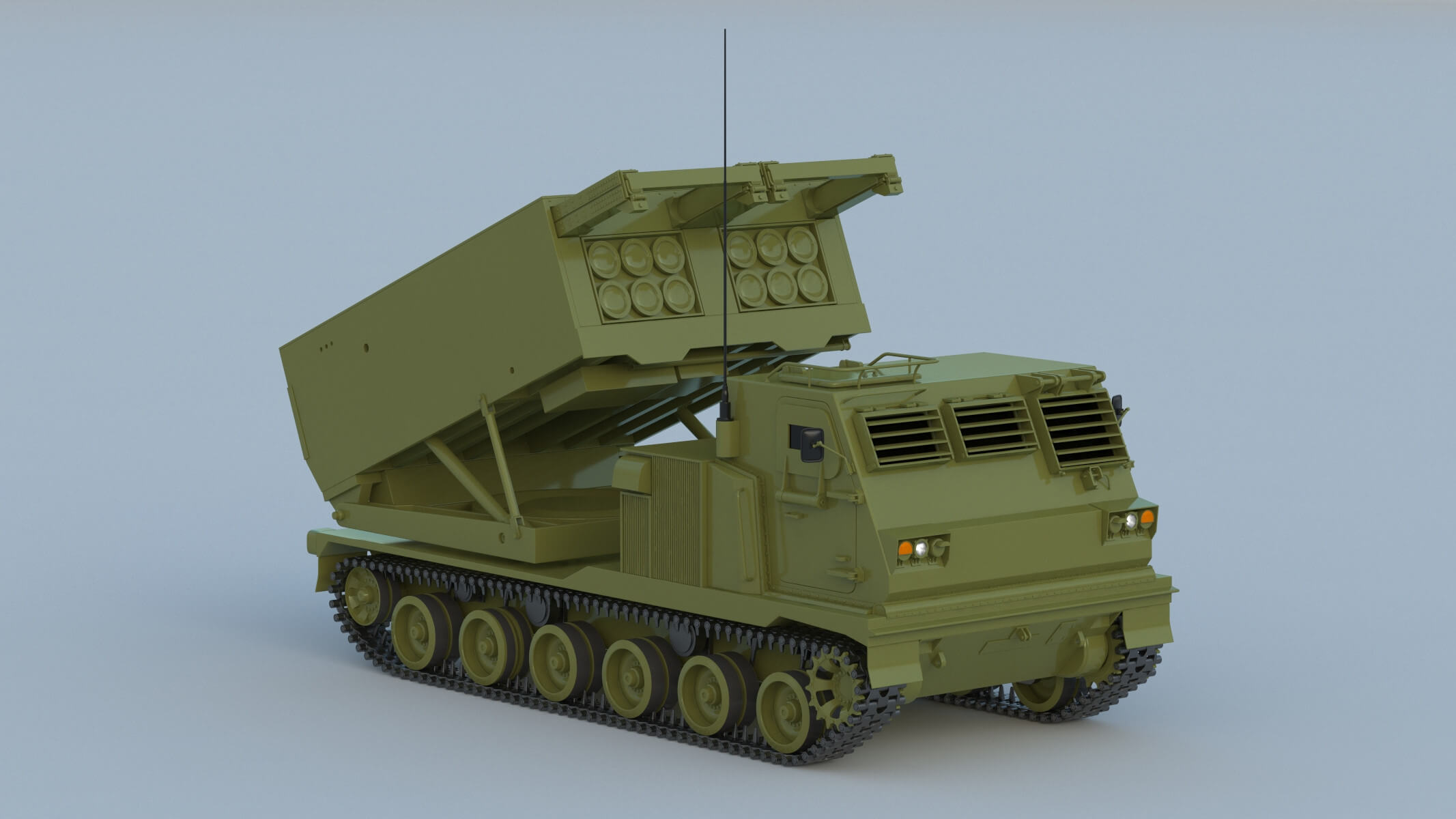 M270 Multiple Launch Rocket System - 3D Model by frezzy