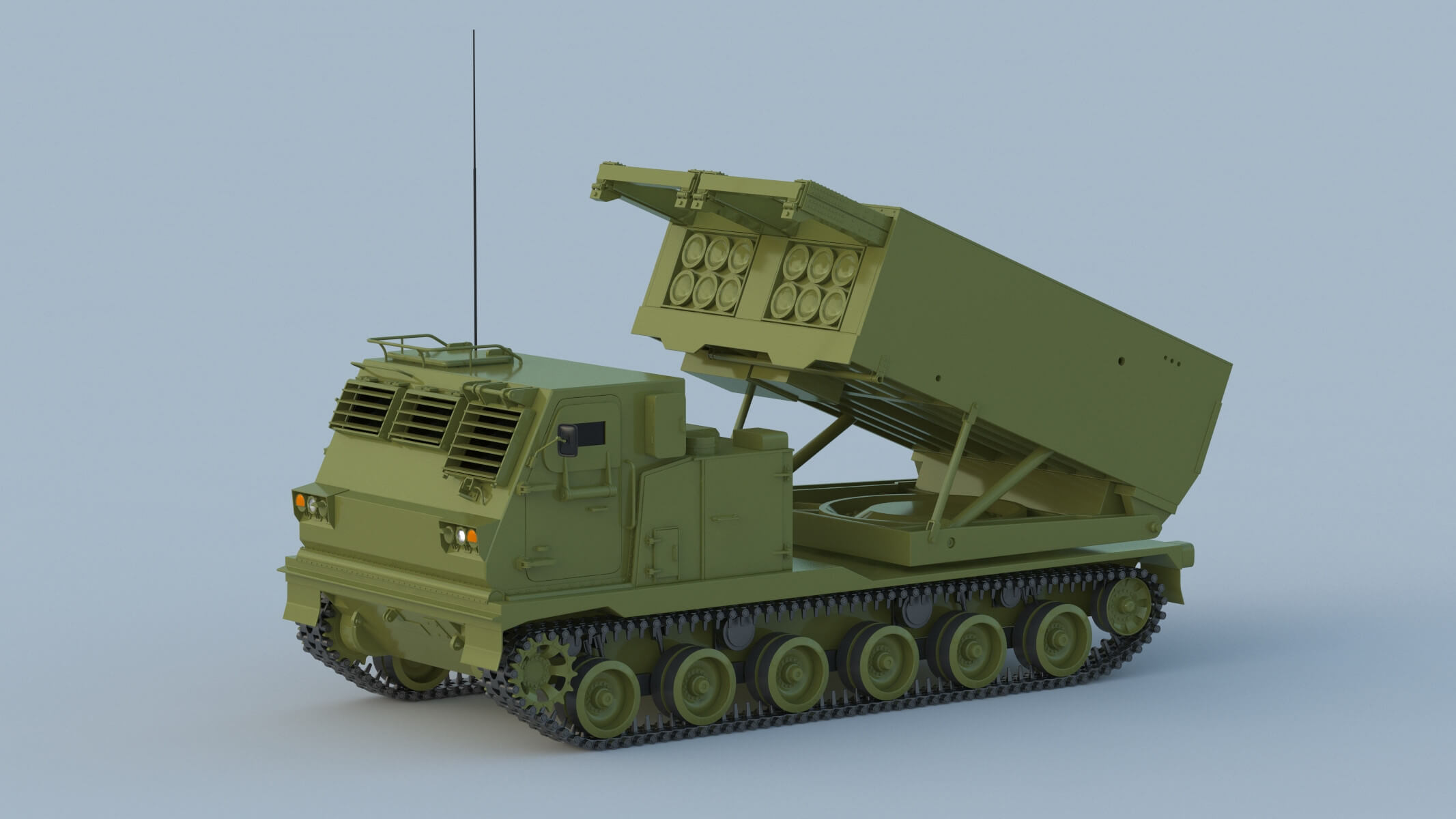 M270 Multiple Launch Rocket System - 3D Model by frezzy