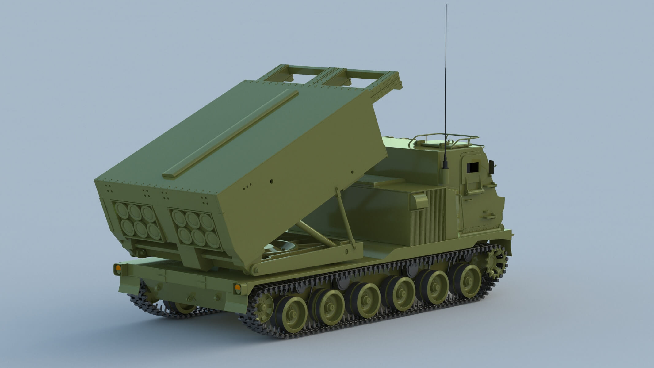 M270 Multiple Launch Rocket System - 3D Model by frezzy