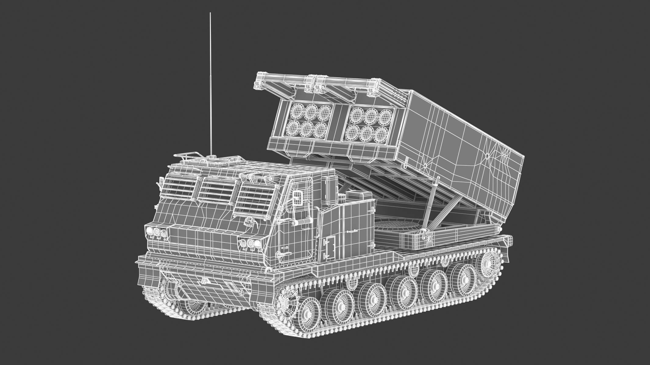 M270 Multiple Launch Rocket System - 3D Model by frezzy